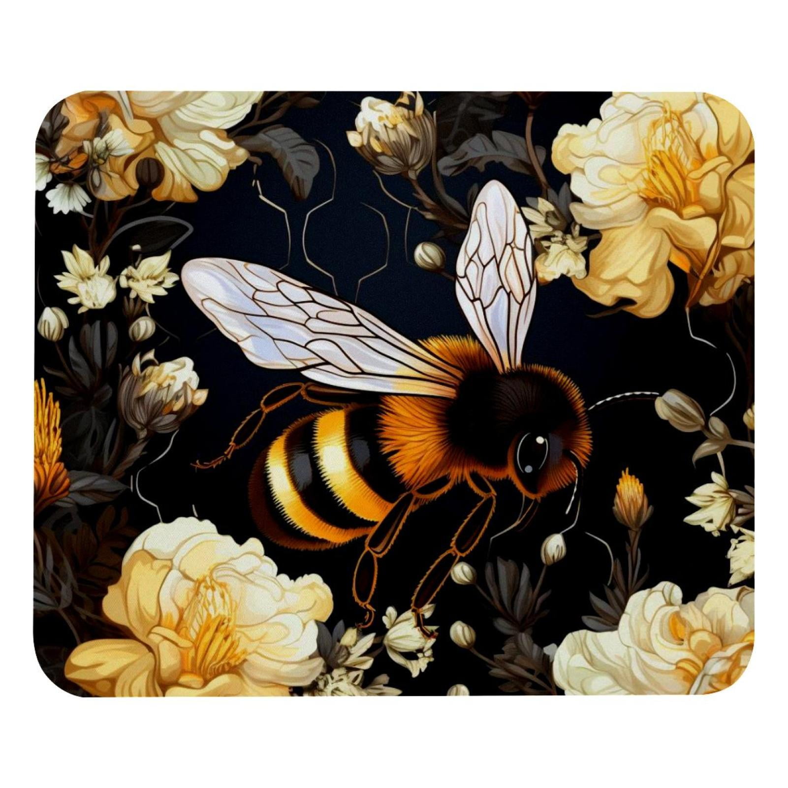 Starry Bee Computer Mouse Pad,Rubber Mouse Mat for Gaming, Office ...