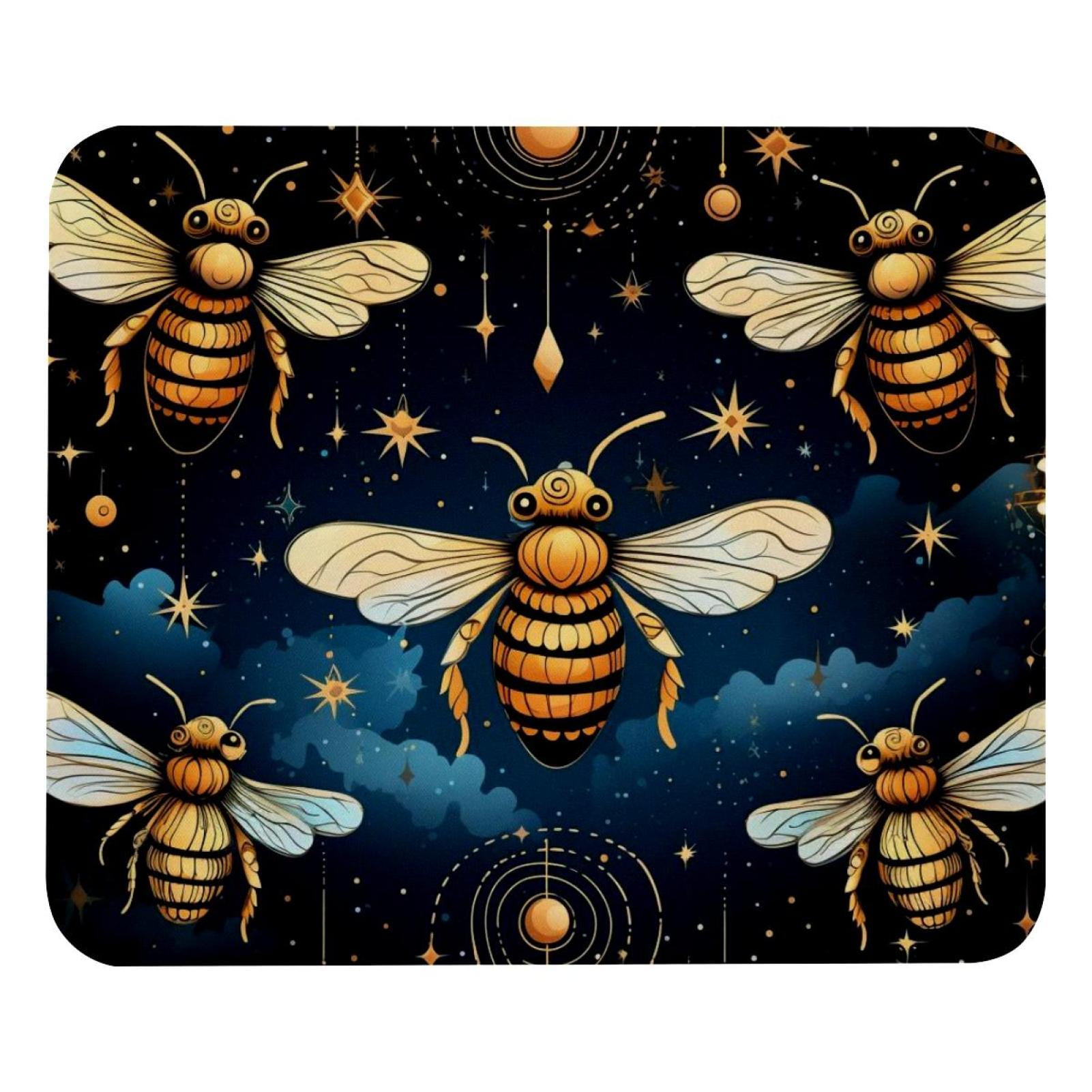 Starry Bee Computer Mouse Pad,Rubber Mouse Mat for Gaming, Office ...