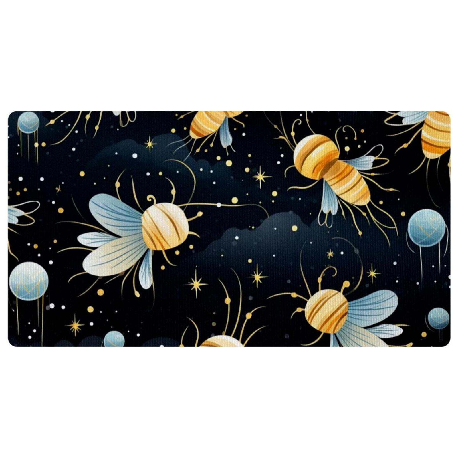 Starry Bee Computer Mouse Pad,Rubber Mouse Mat for Gaming, Office ...