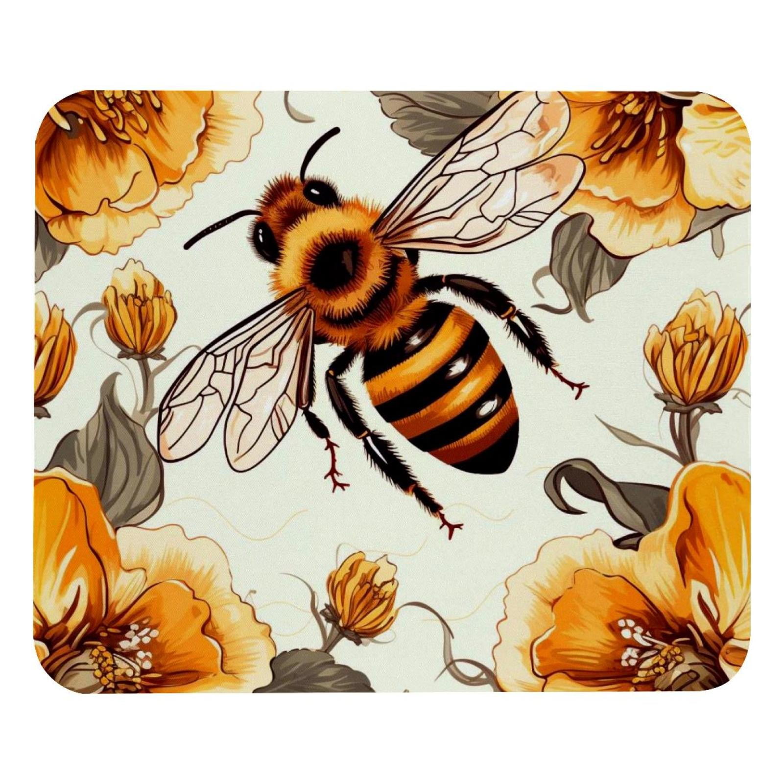 Starry Bee Computer Mouse Pad,Rubber Mouse Mat for Gaming, Office ...