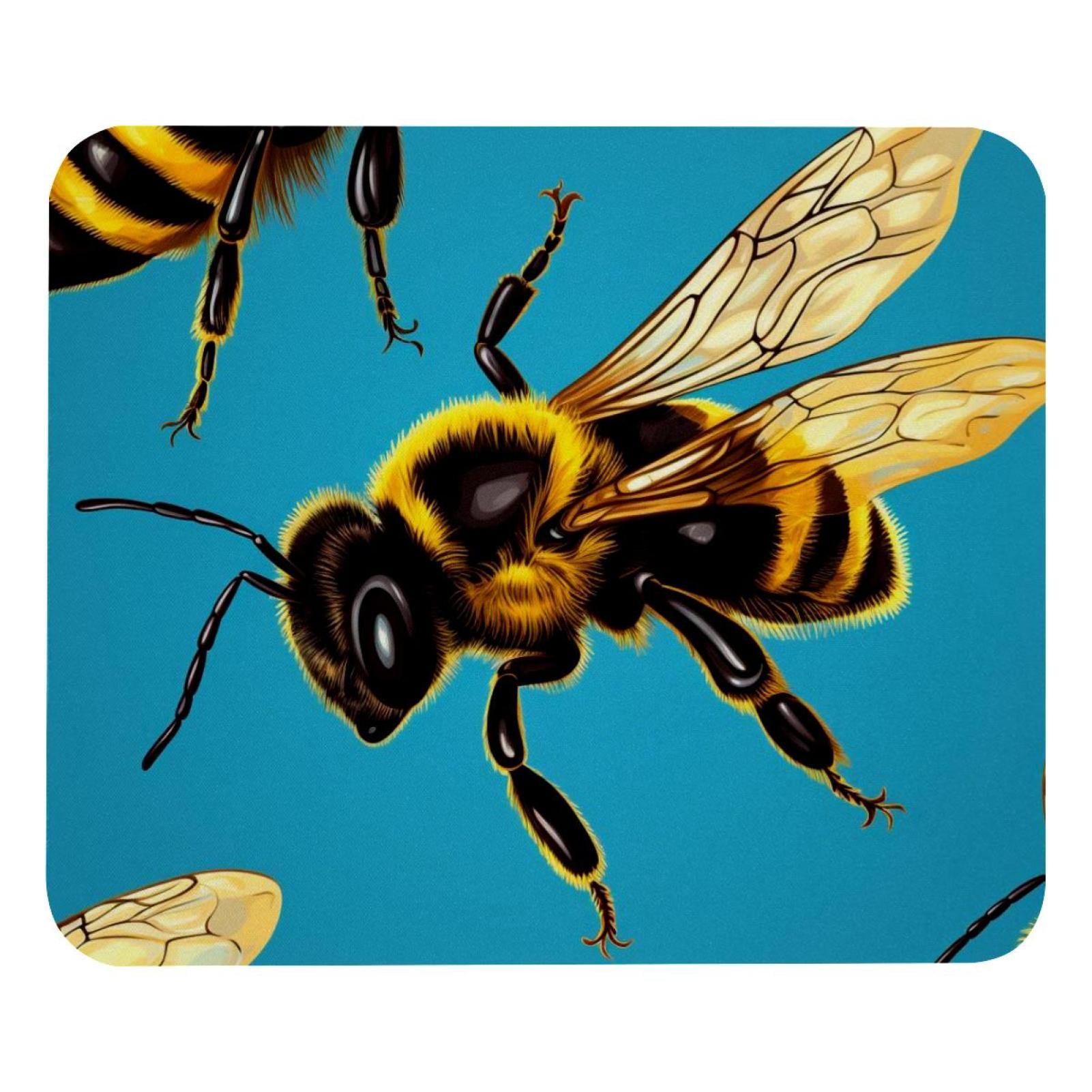 Starry Bee Computer Mouse Pad,Rubber Mouse Mat for Gaming, Office ...