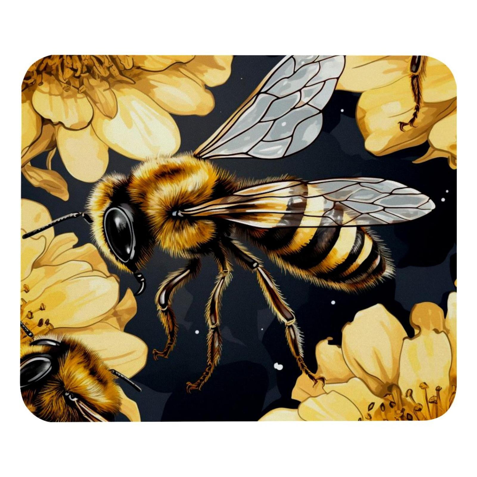 Starry Bee Computer Mouse Pad,Rubber Mouse Mat for Gaming, Office ...