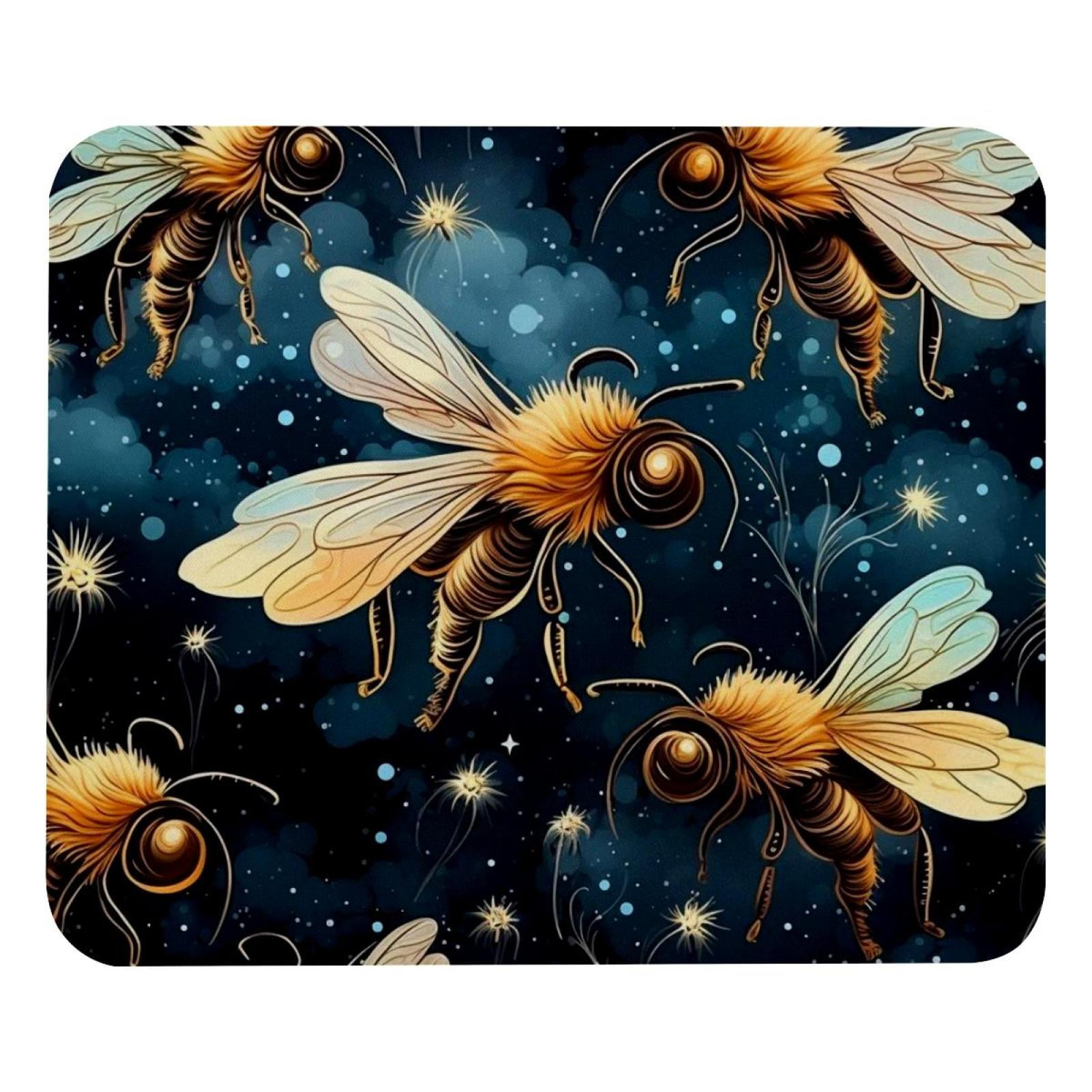 Starry Bee Computer Mouse Pad,Rubber Mouse Mat for Gaming, Office ...