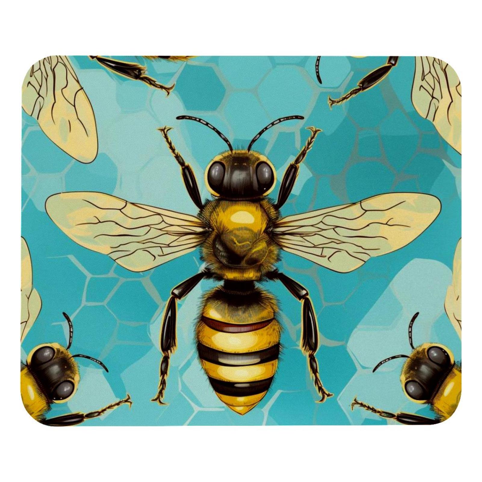 Starry Bee Computer Mouse Pad,Rubber Mouse Mat for Gaming, Office ...