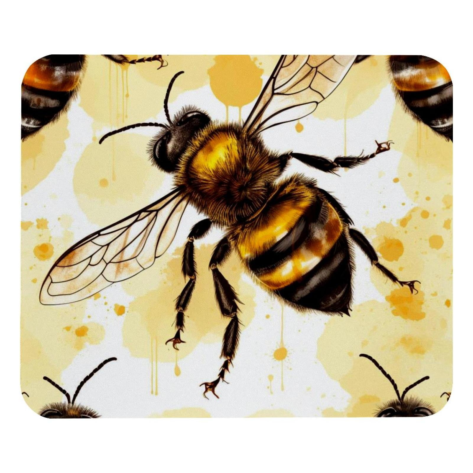 Starry Bee Computer Mouse Pad,Rubber Mouse Mat for Gaming, Office ...