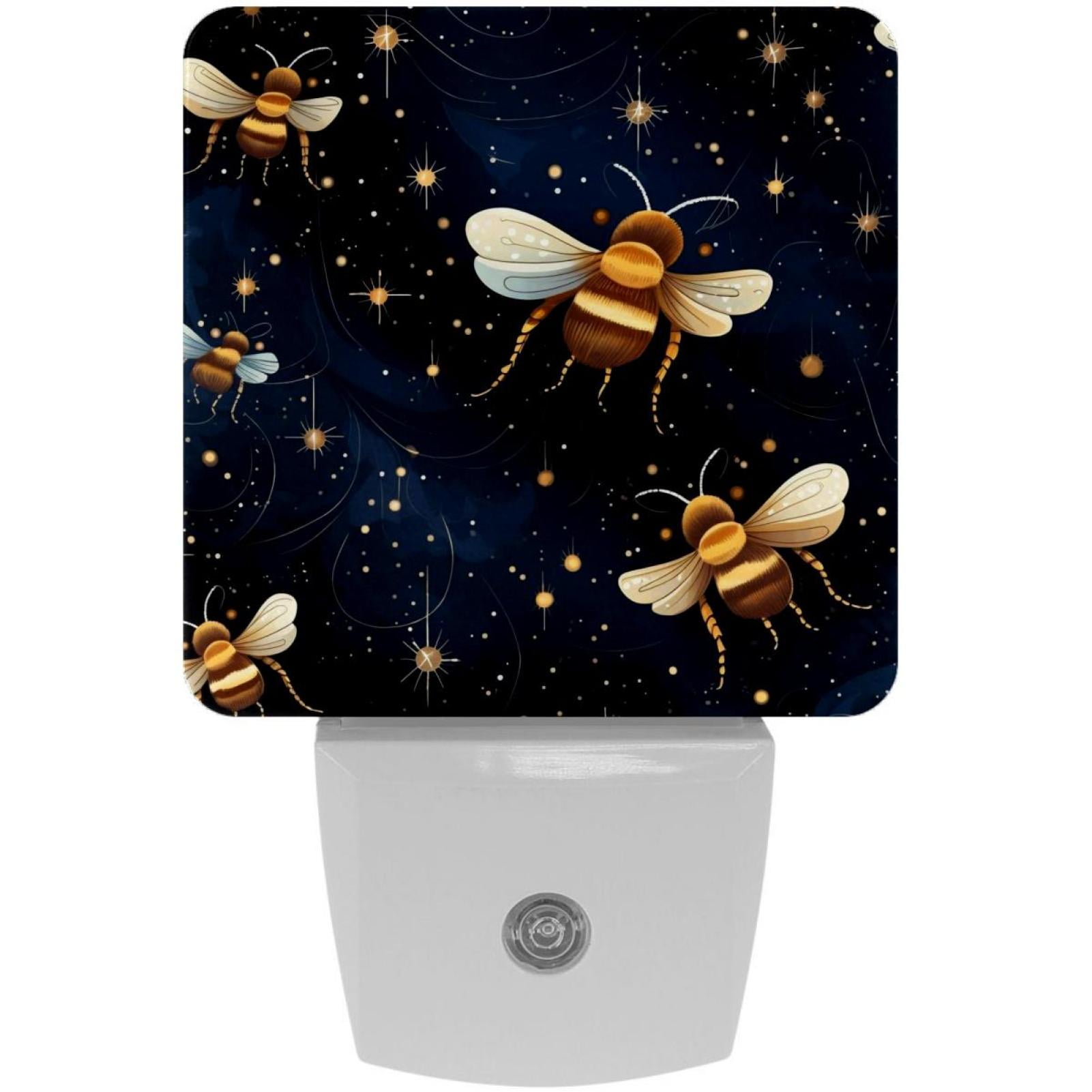 Starry Bee LED Square Night Lights - Bright and Compact Bedroom or ...