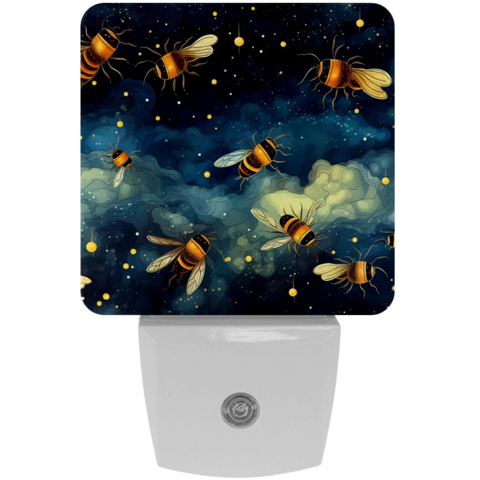Starry Bee LED Square Night Lights - Energy Efficient Plug-in Wall Lamp ...