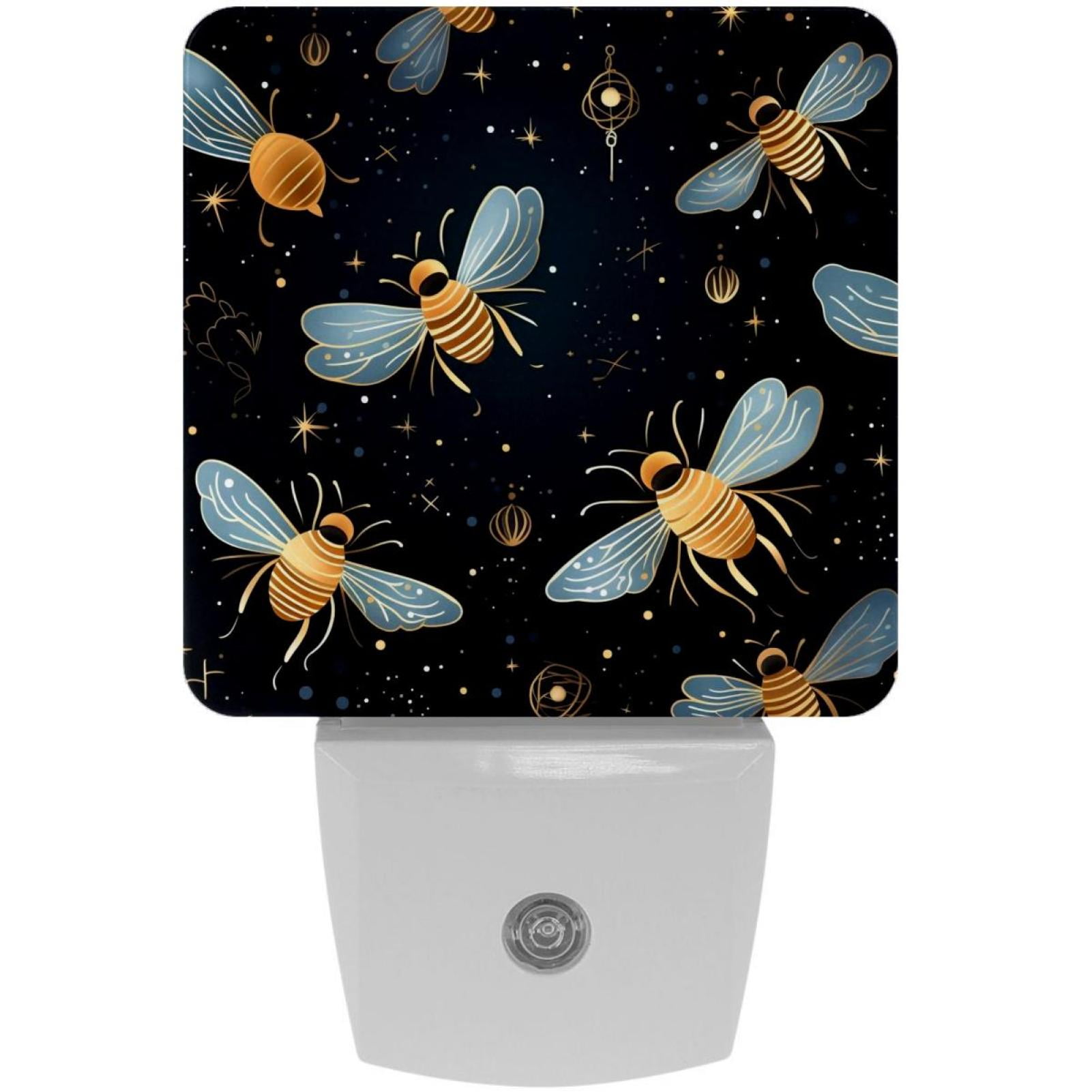 Starry Bee LED Square Night Lights - Energy Efficient Plug-in Wall Lamp ...
