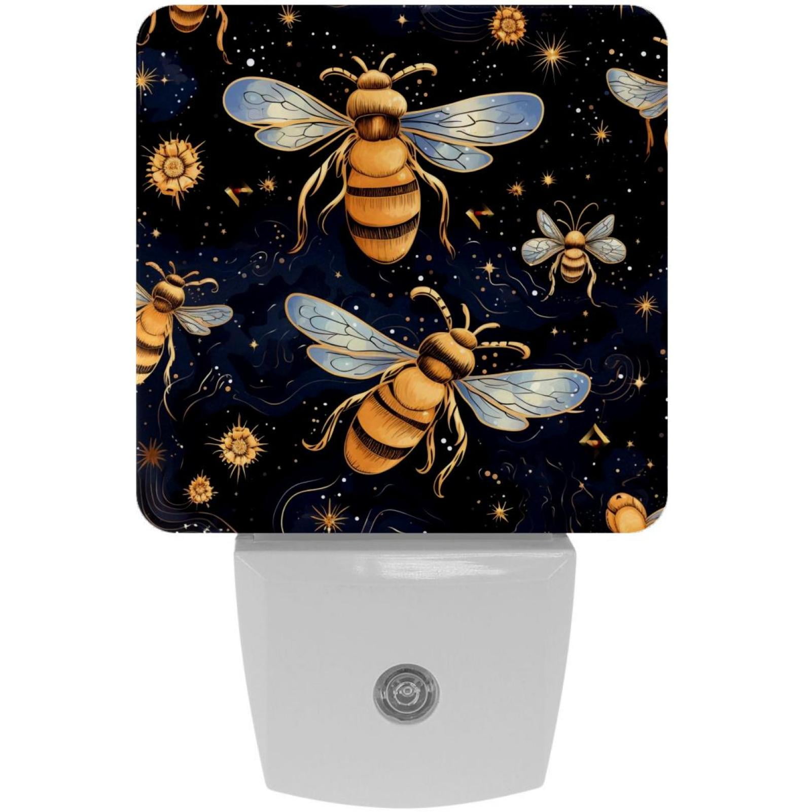 Starry Bee LED Square Night Lights - Modern and Versatile Plug-in ...