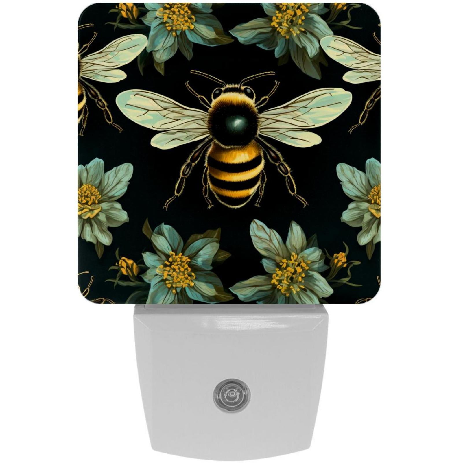 Starry Bee LED Square Night Lights - Modern and Versatile Plug-in ...