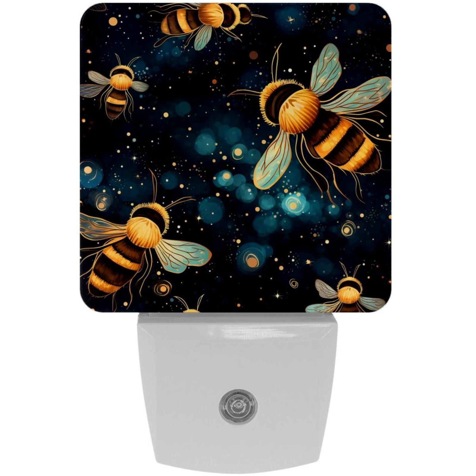 Starry Bee LED Square Night Lights - Modern and Versatile Plug-in ...