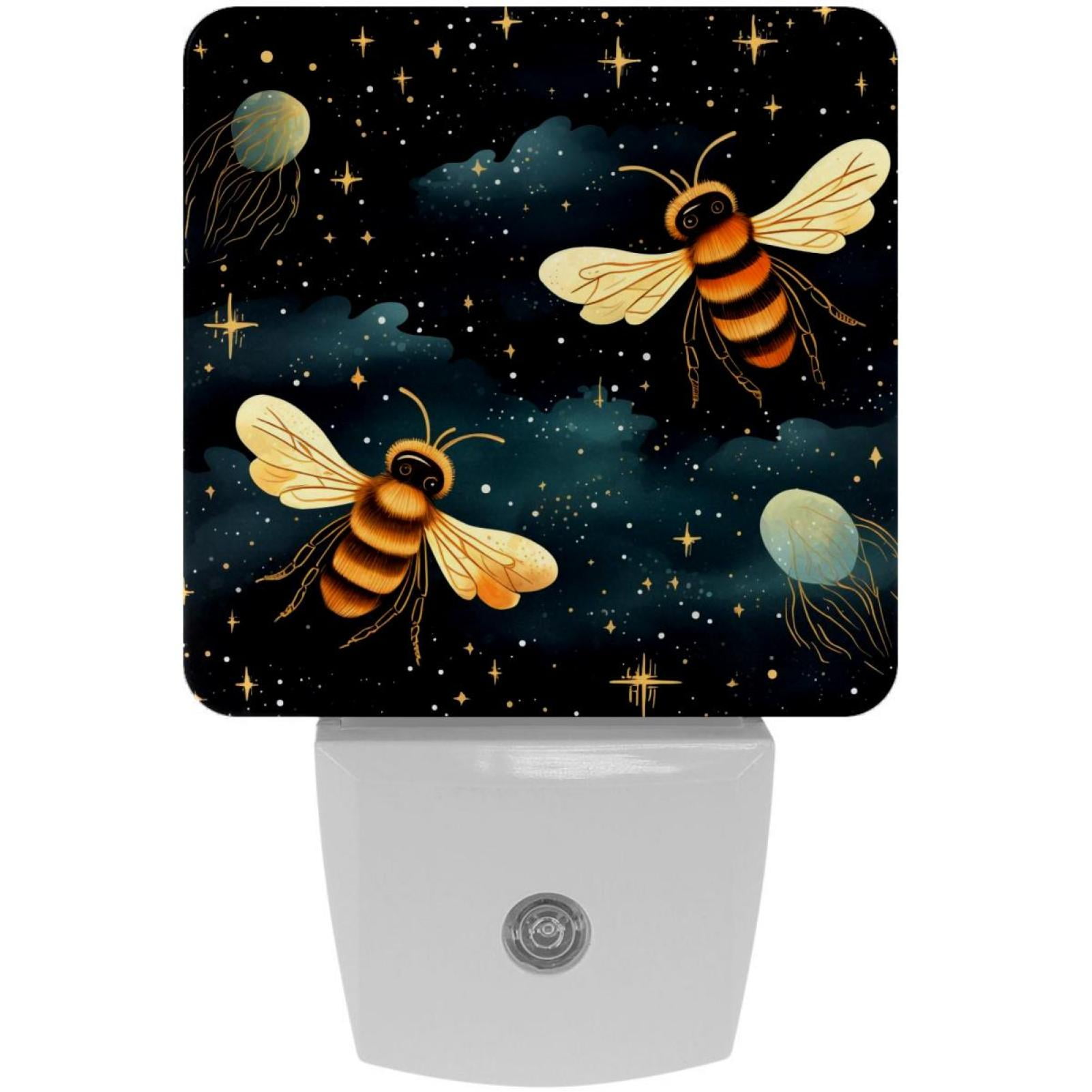 Starry Bee LED Square Night Lights with Motion Sensor - Modern and ...