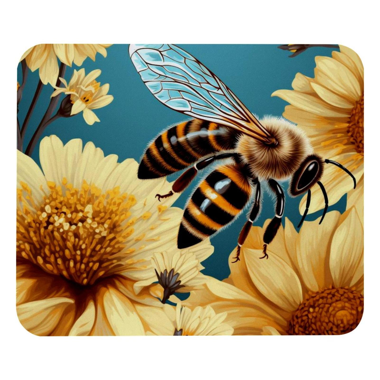 Starry Bee Mouse Pad, Cloth with Rubberized Base - Walmart.com