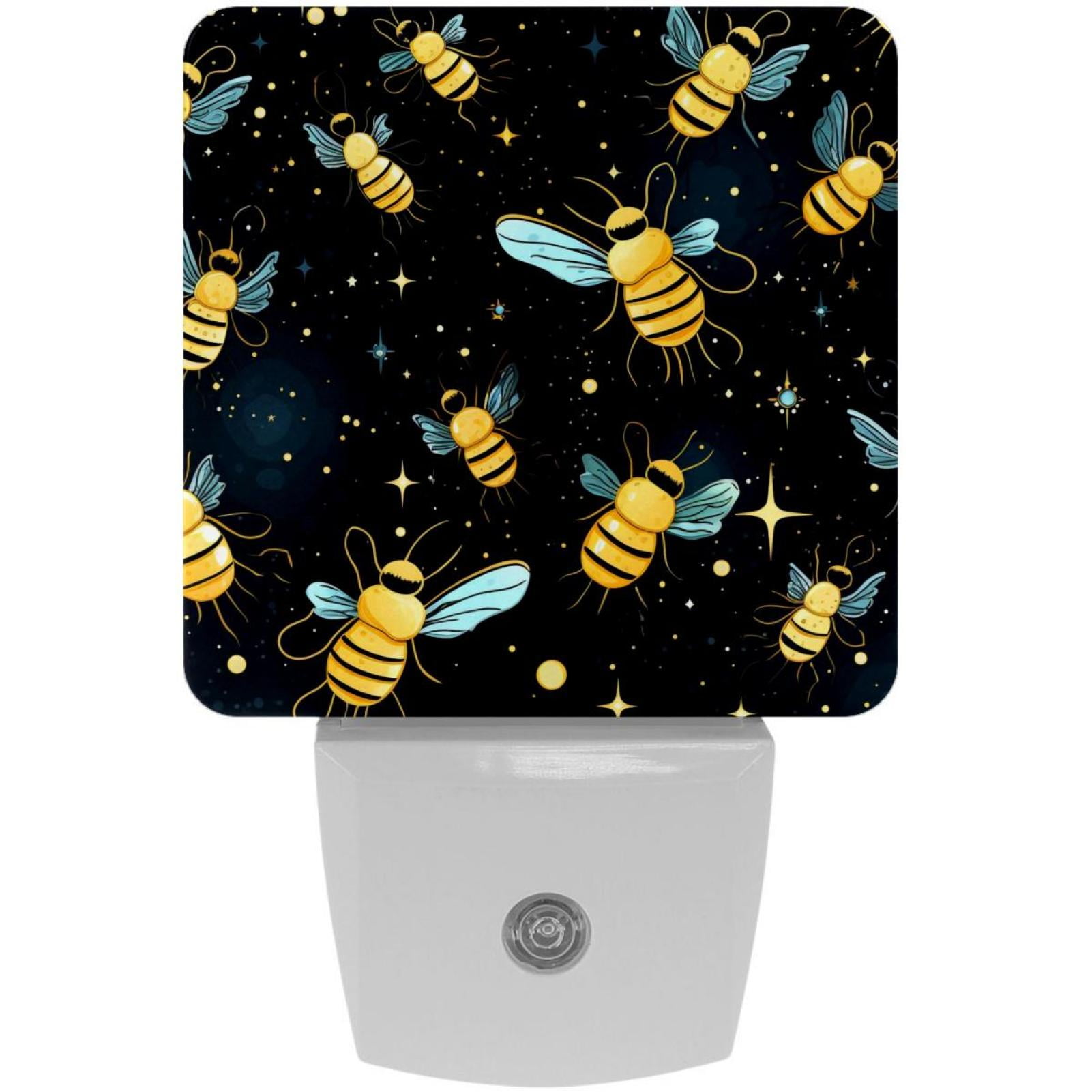 Starry Bee Square LED Night Lights - Small, Portable Lighting for Any Room - Energy Efficient ...