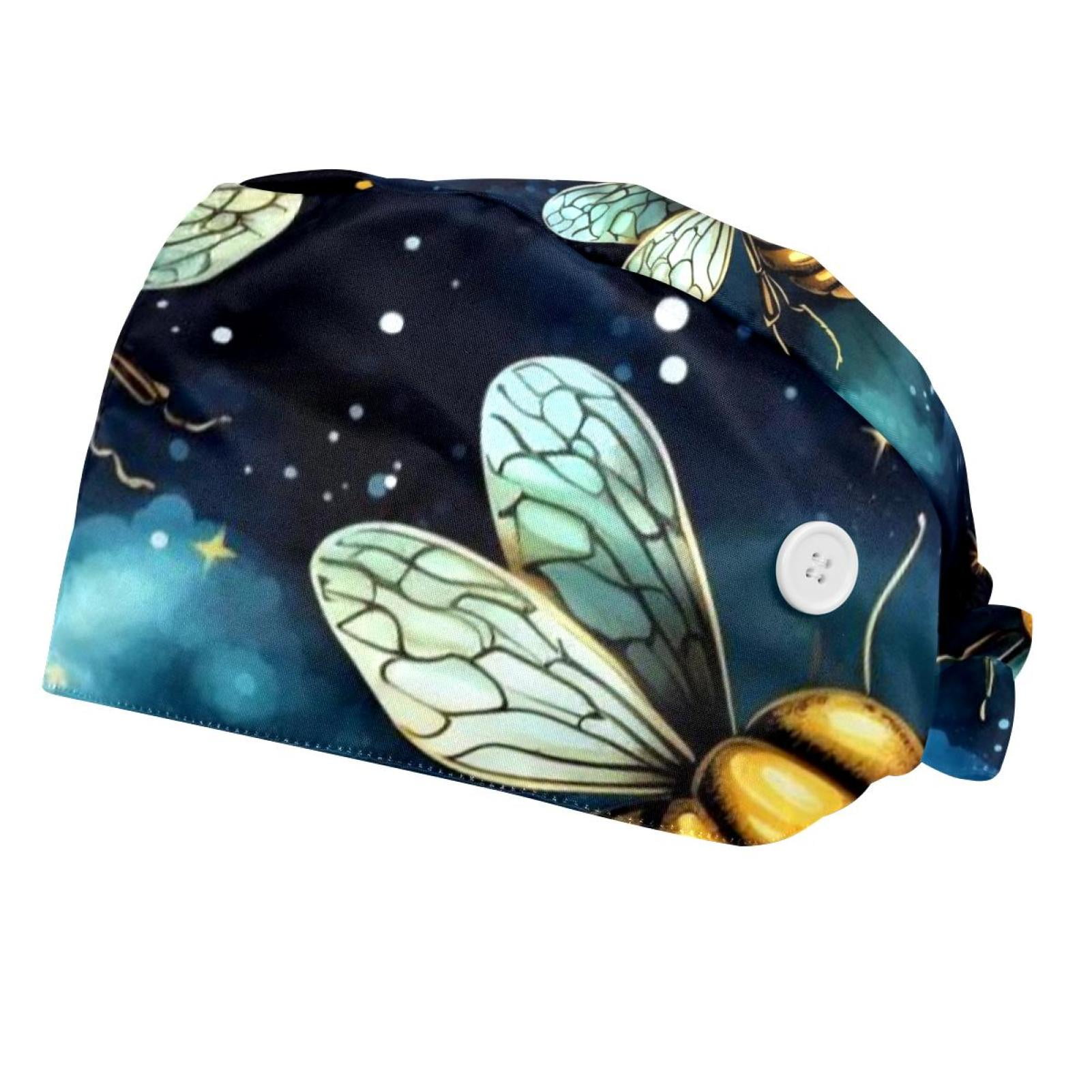 Starry Bee Working Caps with Buttons,One Size,2 Packs - Walmart.com