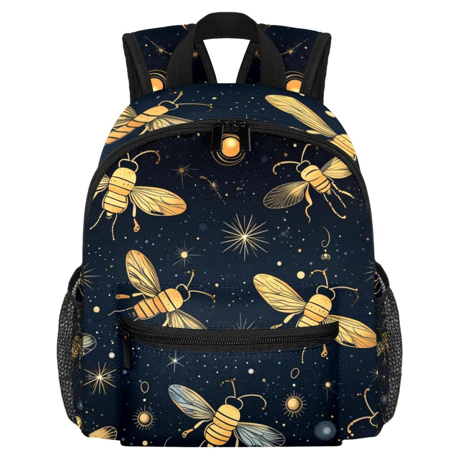 Starry Bees in the Sky Cute Bag Diaper Backpack Baby Cushion Backpack ...