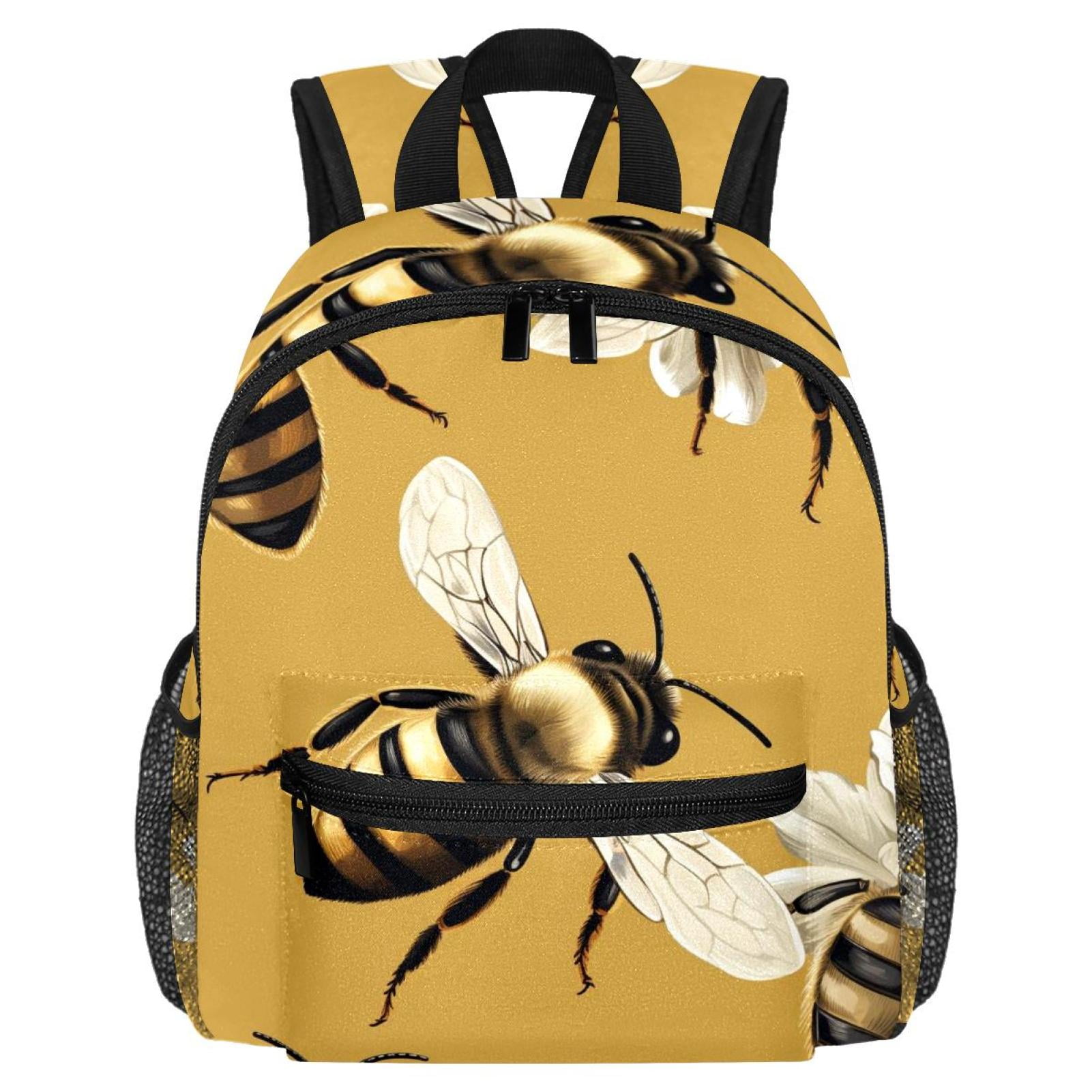 Starry Bees in the Sky Diaper Backpack with Adjustable Shoulder Strap ...