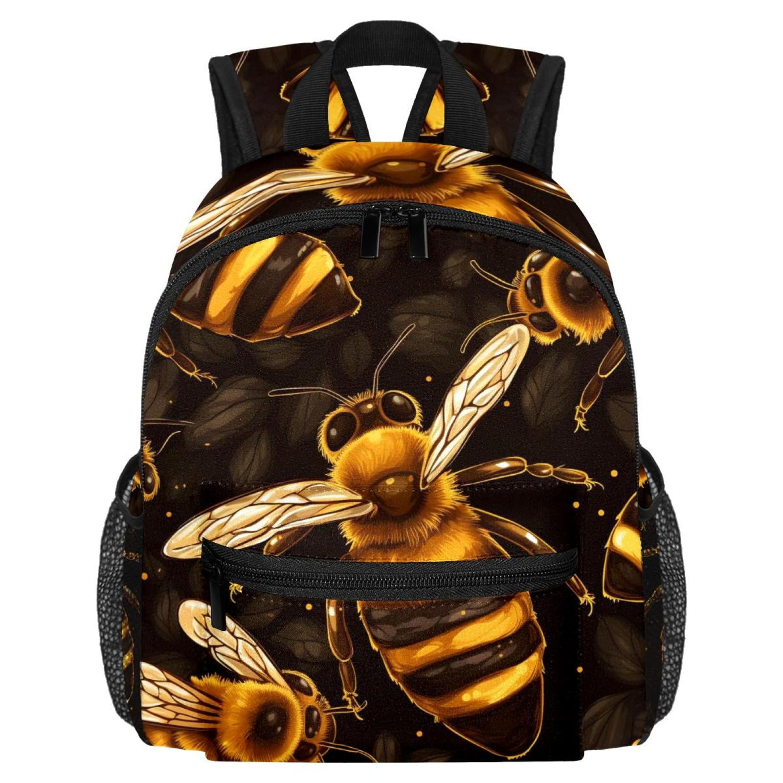 Starry Bees in the Sky Adjustable Shoulder Strap Beach Backpack with ...