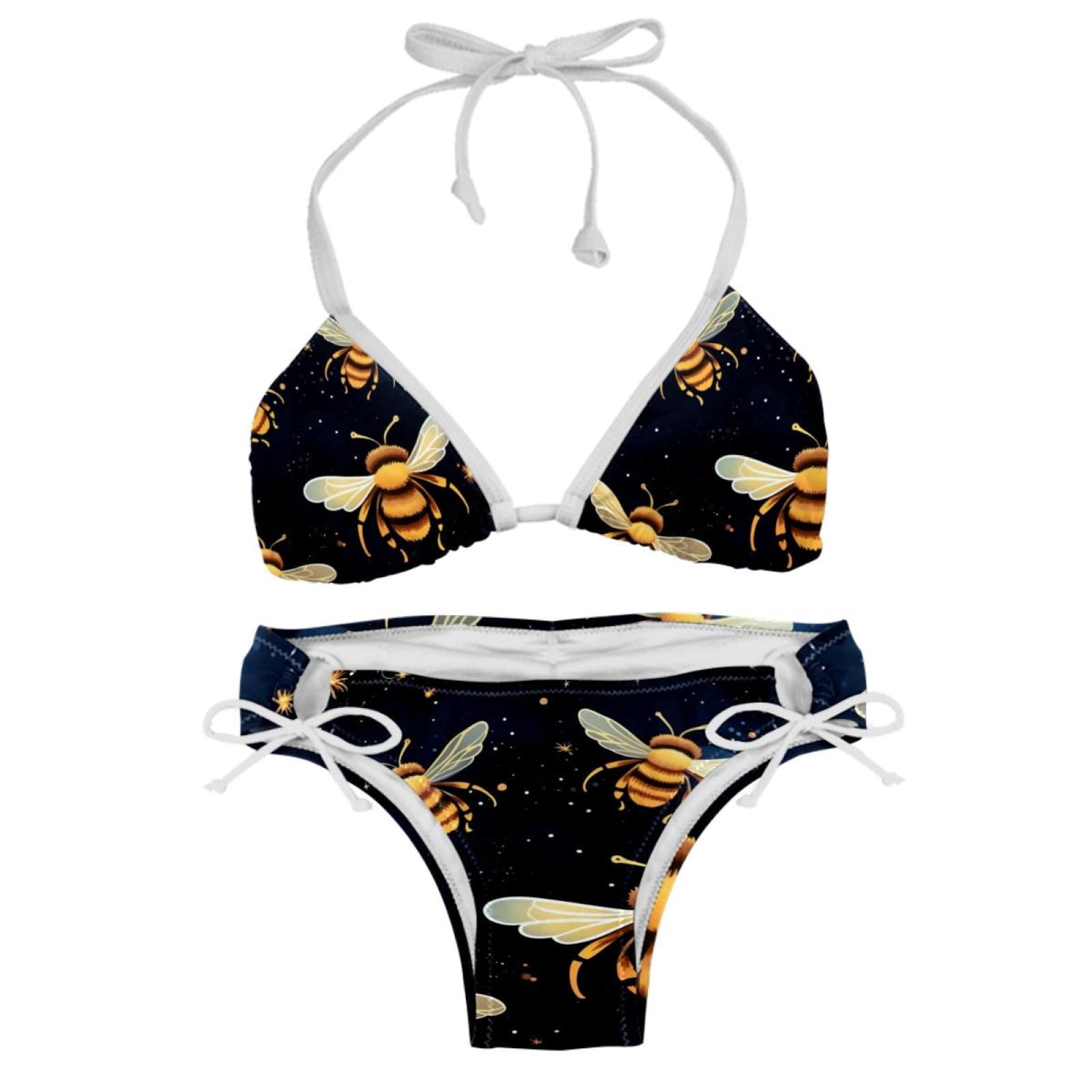 Starry Bees in the Sky Swim Wear Detachable Sponge Adjustable Strap ...