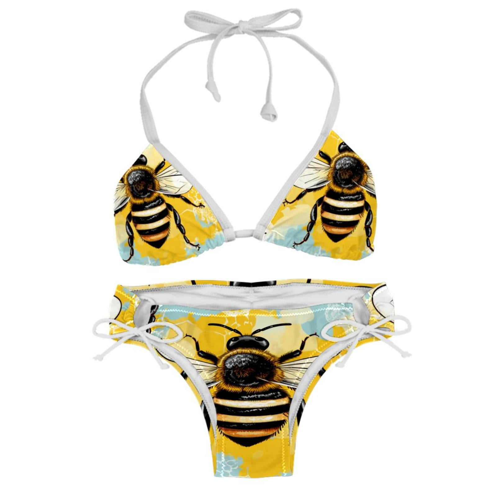 Starry Bees in the Sky Women's Swim Suit Bikini Set 2-Pack with ...