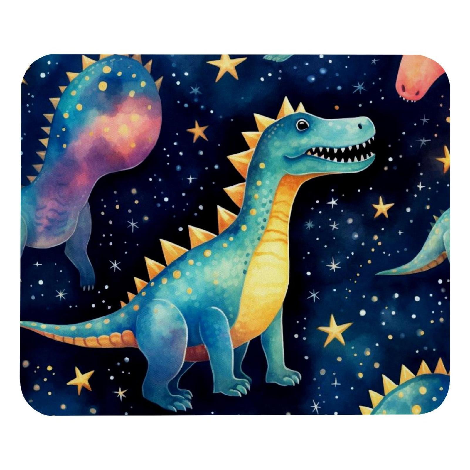 Starry Dinosaur Computer Mouse Pad,Rubber Mouse Mat for Gaming, Office ...
