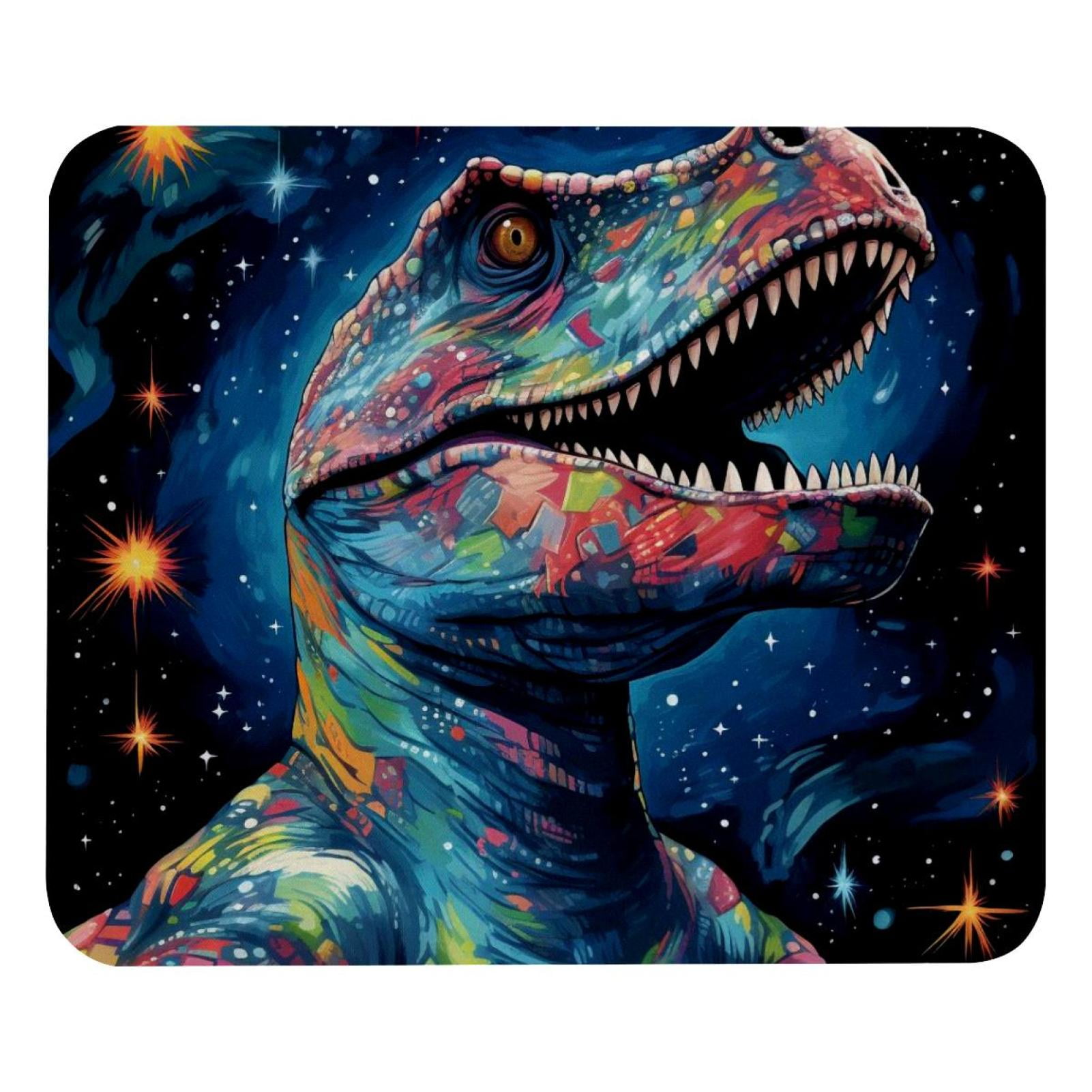 Starry Dinosaur Computer Mouse Pad,Rubber Mouse Mat for Gaming, Office ...