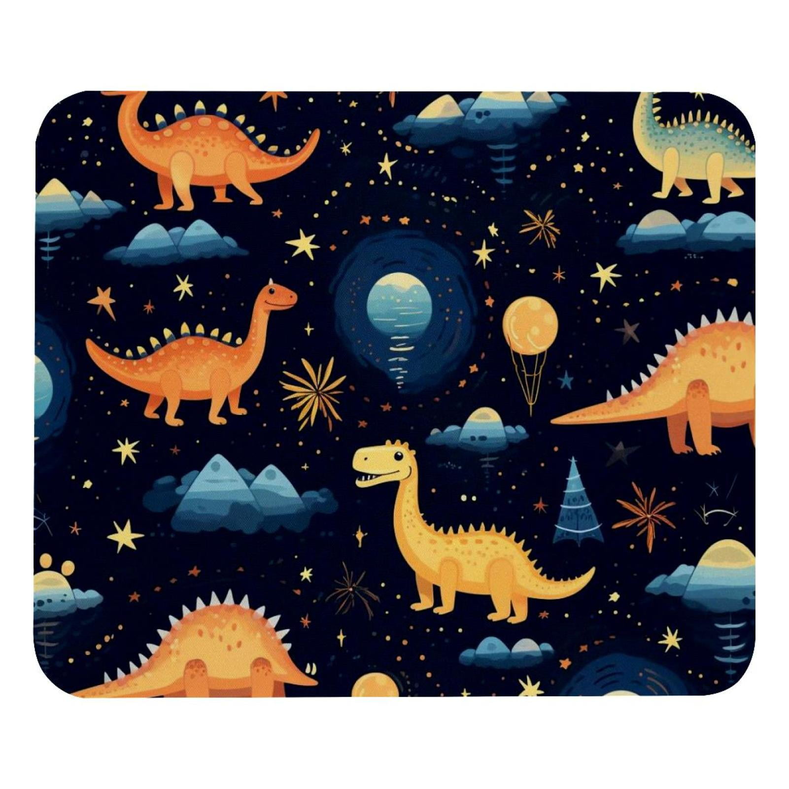 Starry Dinosaur Mouse Pad, Personality Design Rubber Base for Office ...
