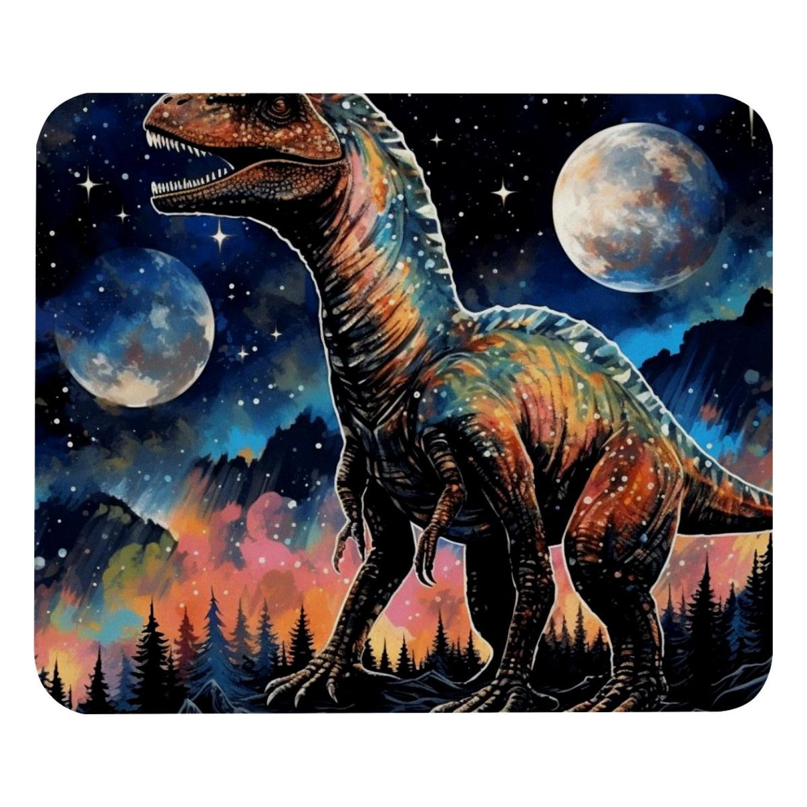 Starry Dinosaur Mouse Pad, Personality Design Rubber Base for Office ...