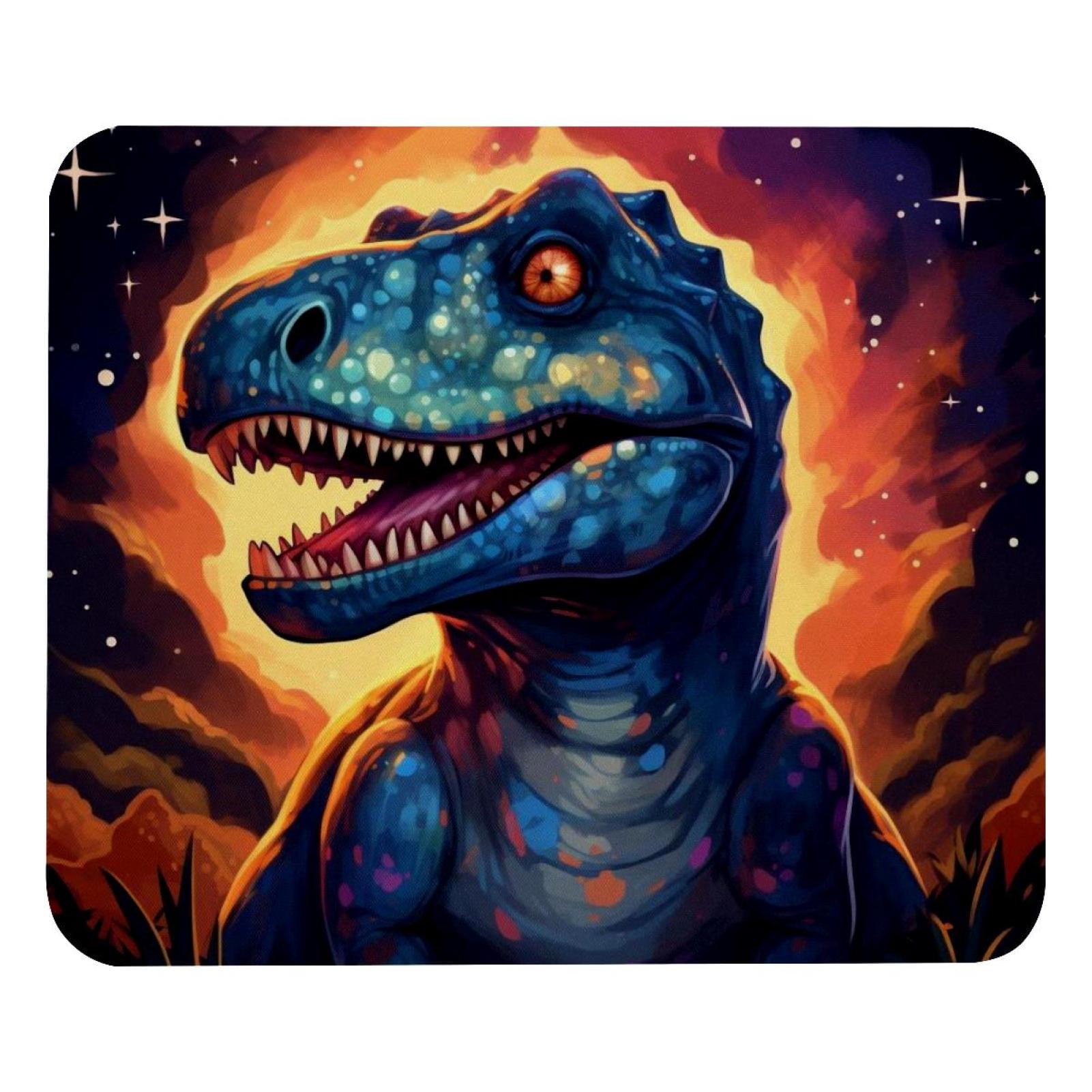 Starry Dinosaur Mouse Pad for Laptop Wireless Mouse Home Office Travel ...