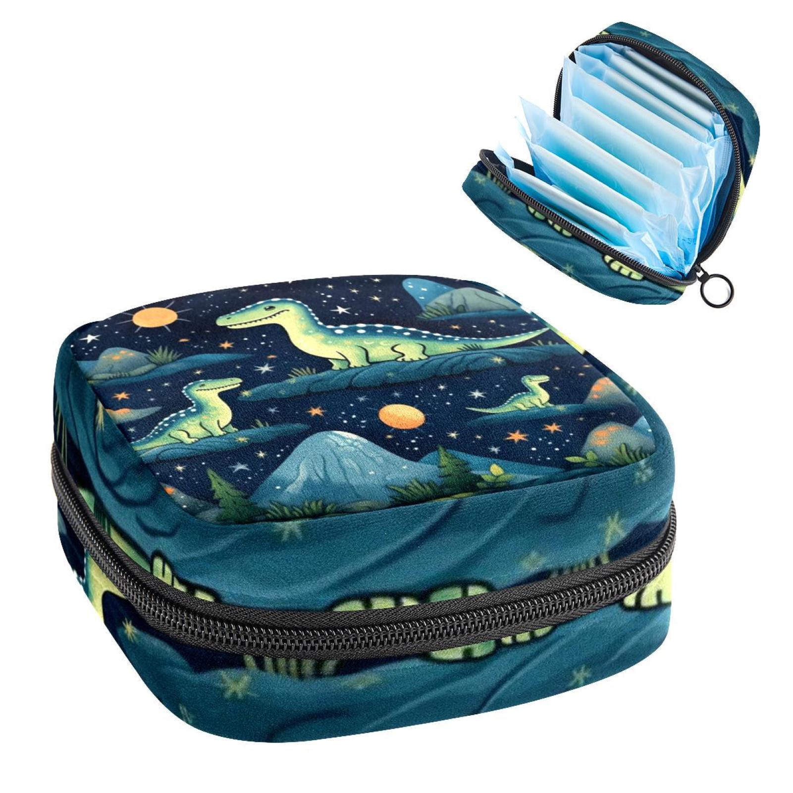 Starry Dinosaur Period Pouch: Stylish Sanitary Napkin Bag, Travel Pouch ...