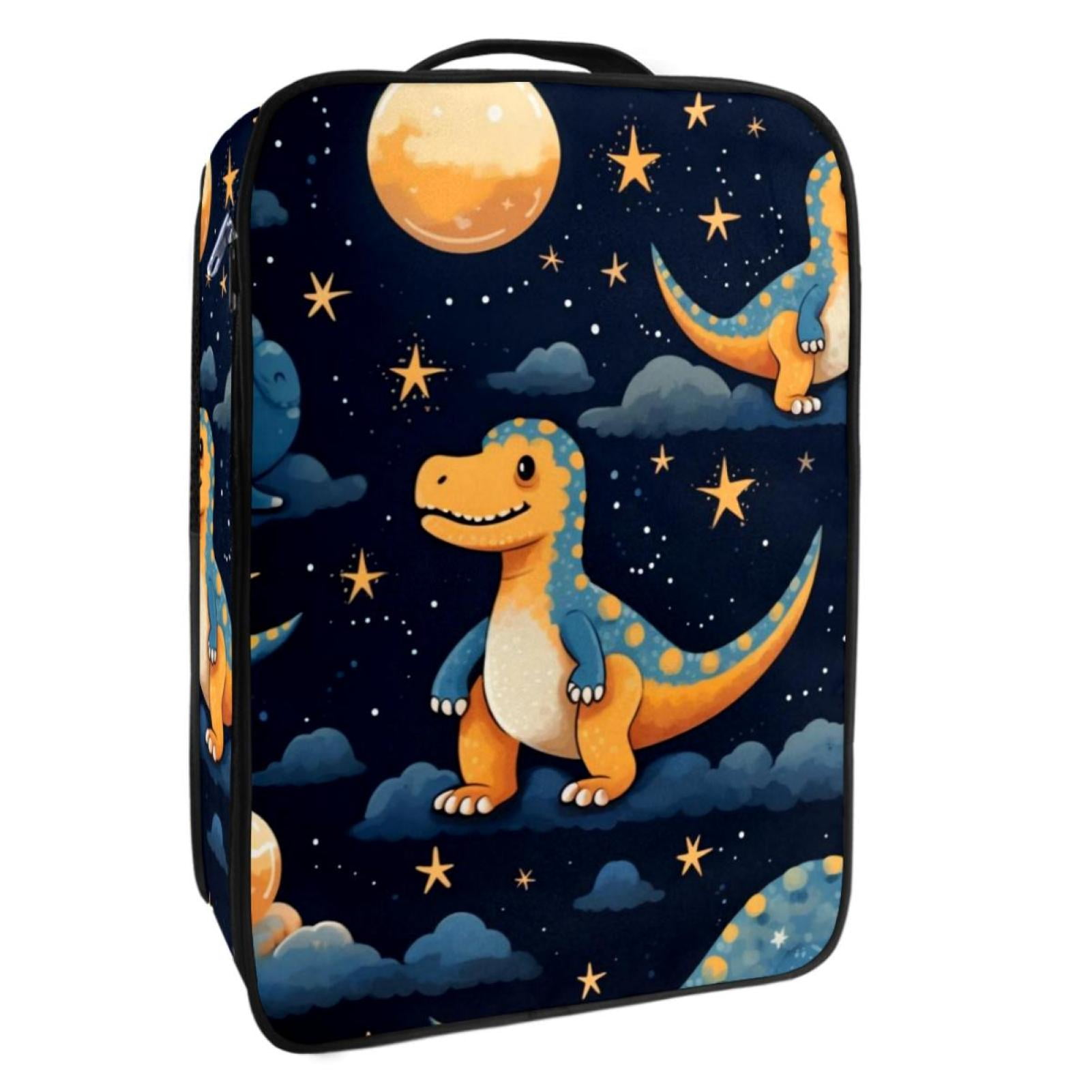 Starry Dinosaur Polyester Shoe Boxes 23x31cm/9x12in - Durable Storage ...