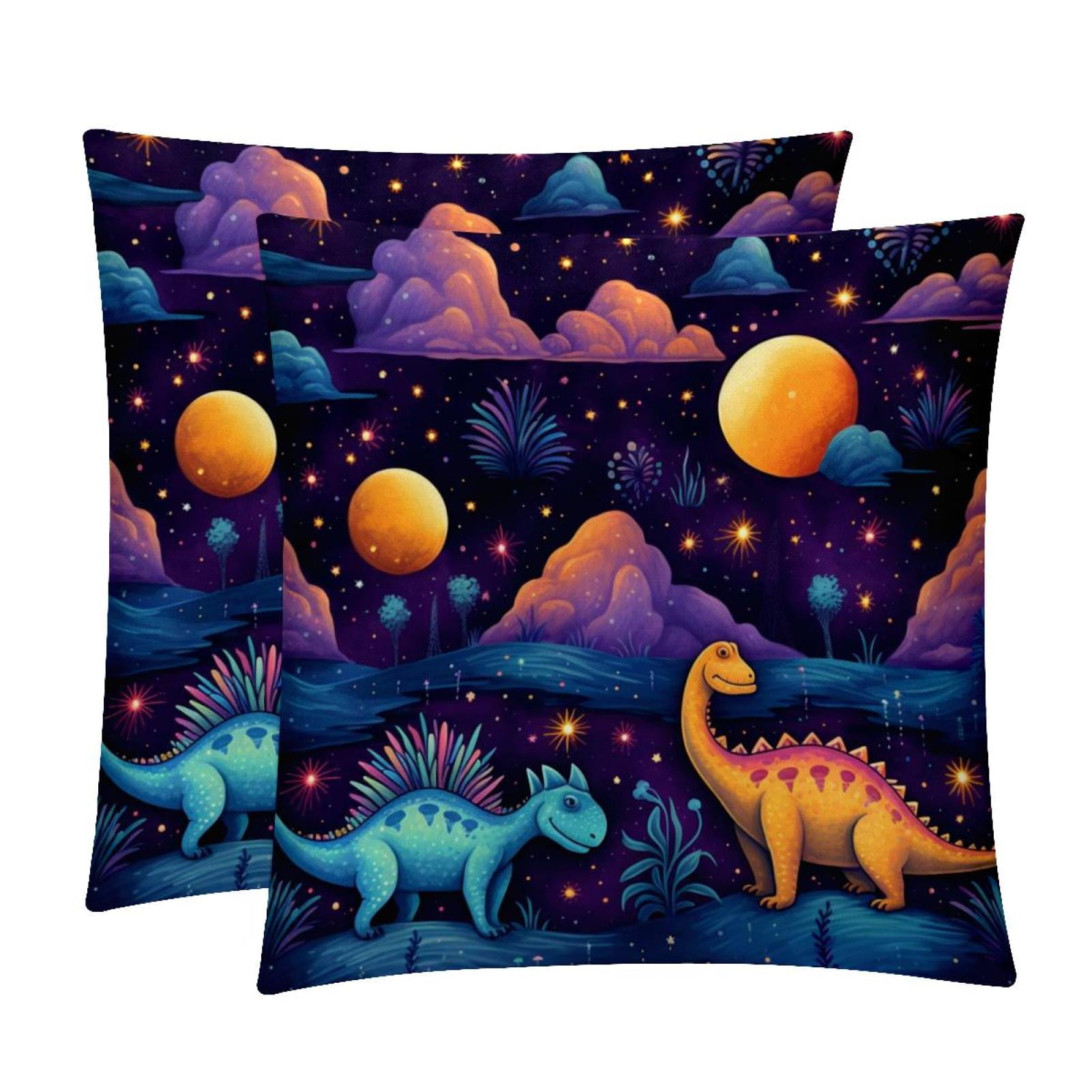 Starry Dinosaur Set with Unique Patterns - 16x16, 18x18, 20x20 Inches ...