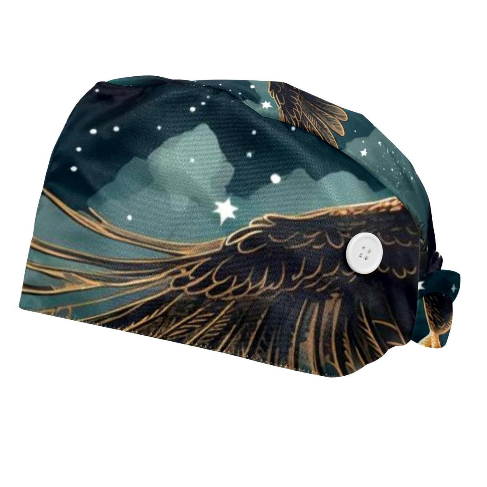 Starry Eagle Adjustable Women Working Caps with Buttons One Size Fits All, 2 Packs - Walmart.com