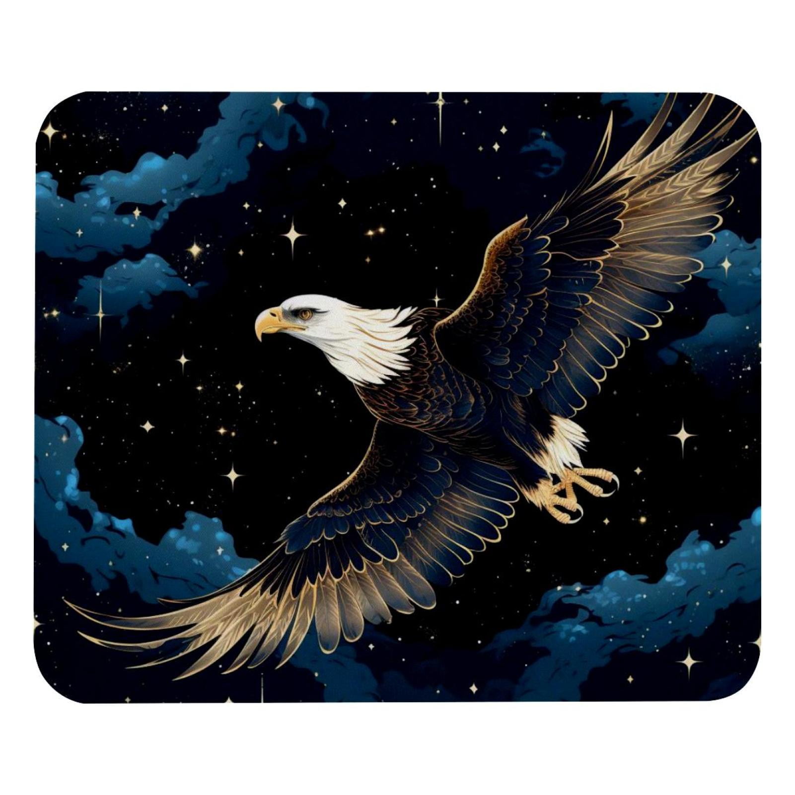 Starry Eagle Mouse Pad, Personality Design Rubber Base for Office Decor for Laptop, Computers ...