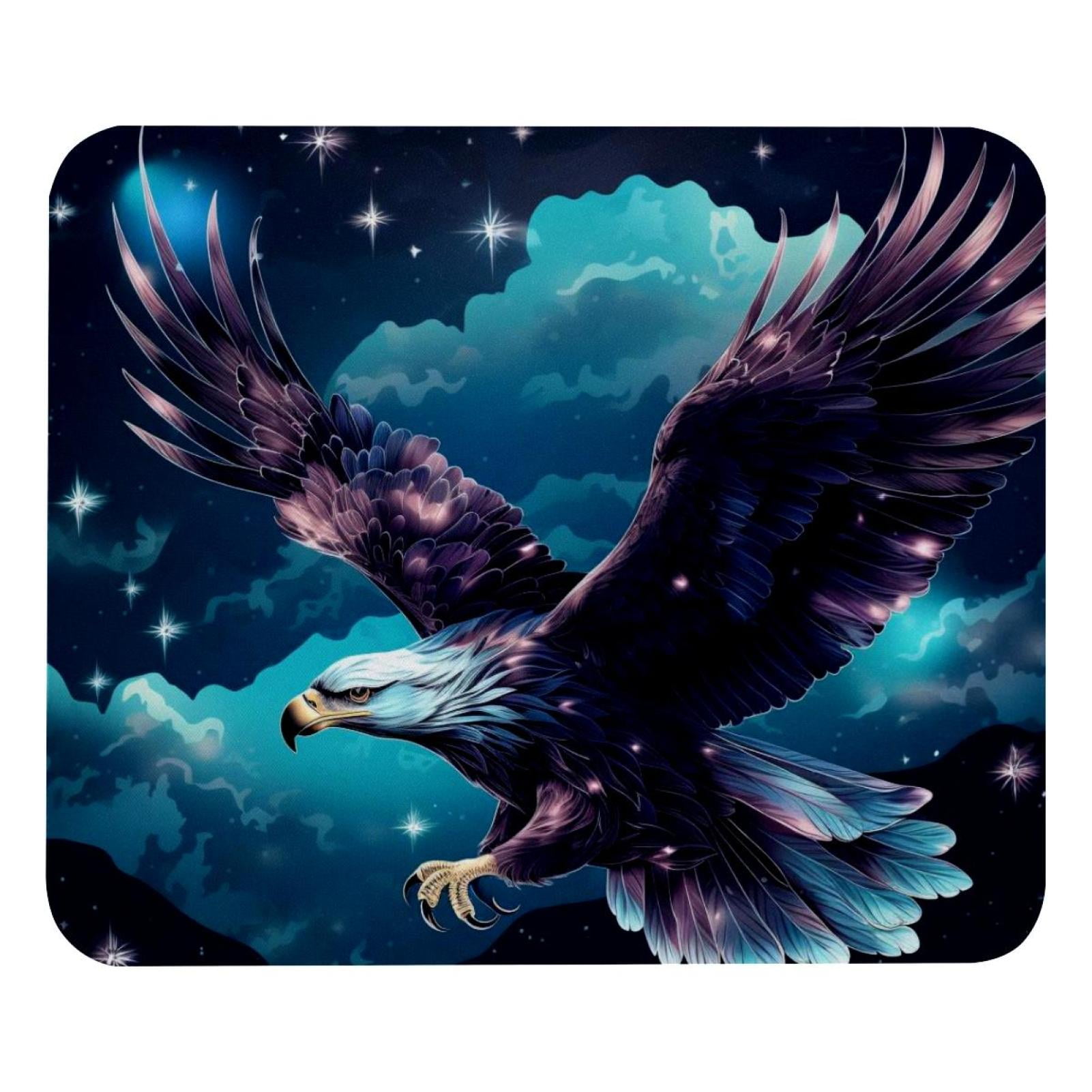 Starry Eagle Mouse Pad, Rubber Base Computer Mouse Pads for Wireless ...