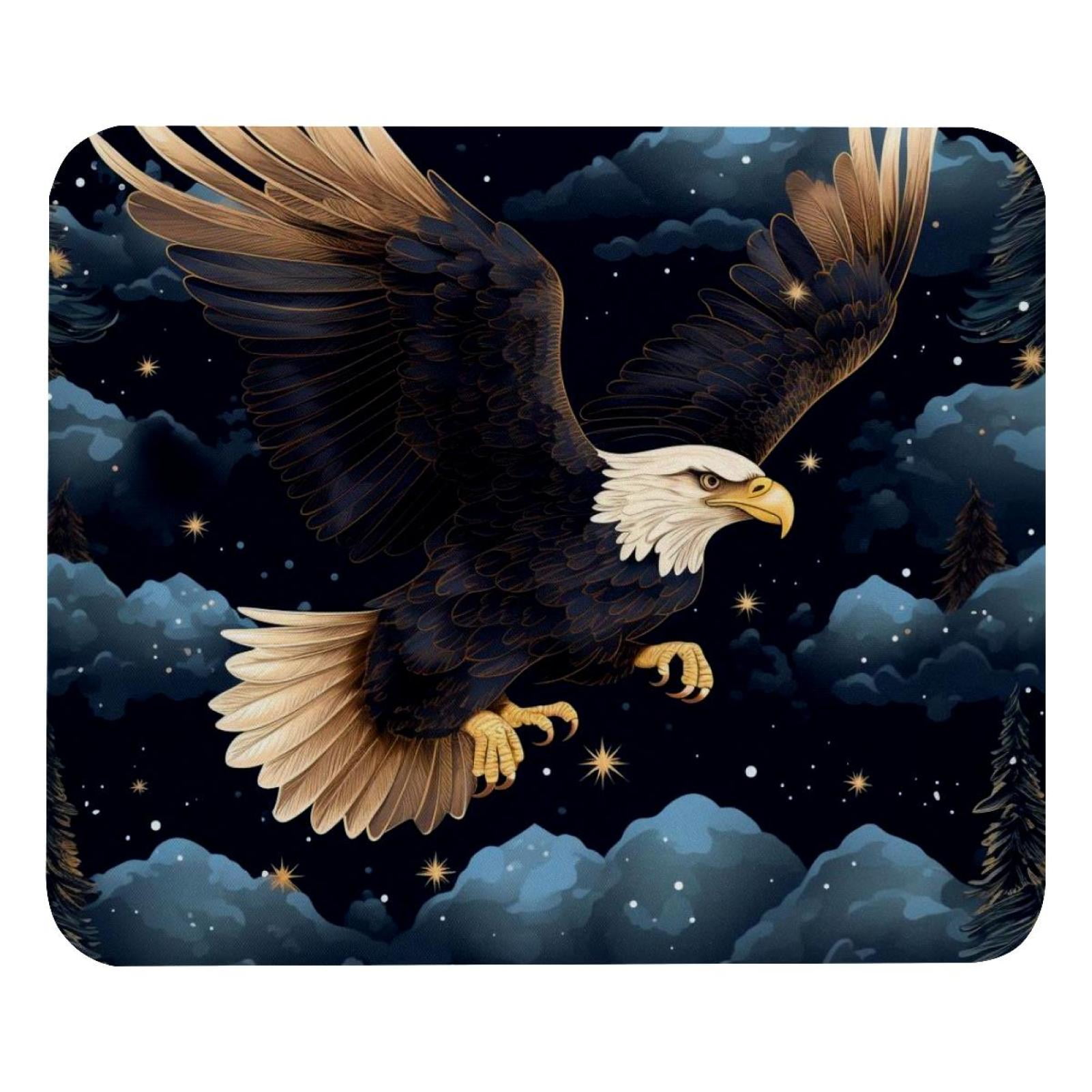 Starry Eagle Mouse Pad, Rubber Base Computer Mouse Pads for Wireless ...