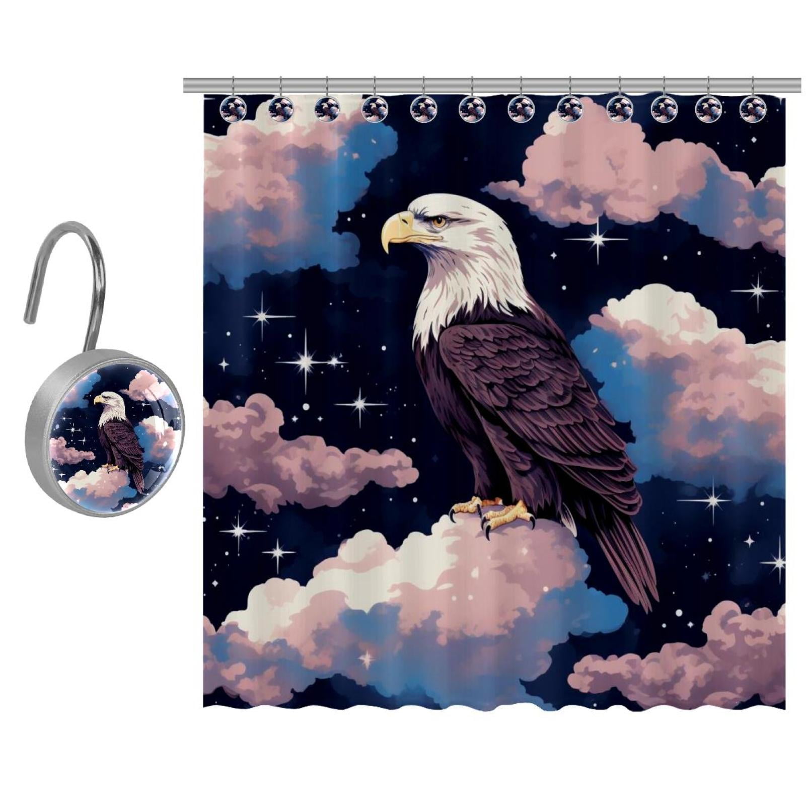 Starry Eagle Shower Curtain Set for Bathroom - Walmart.com