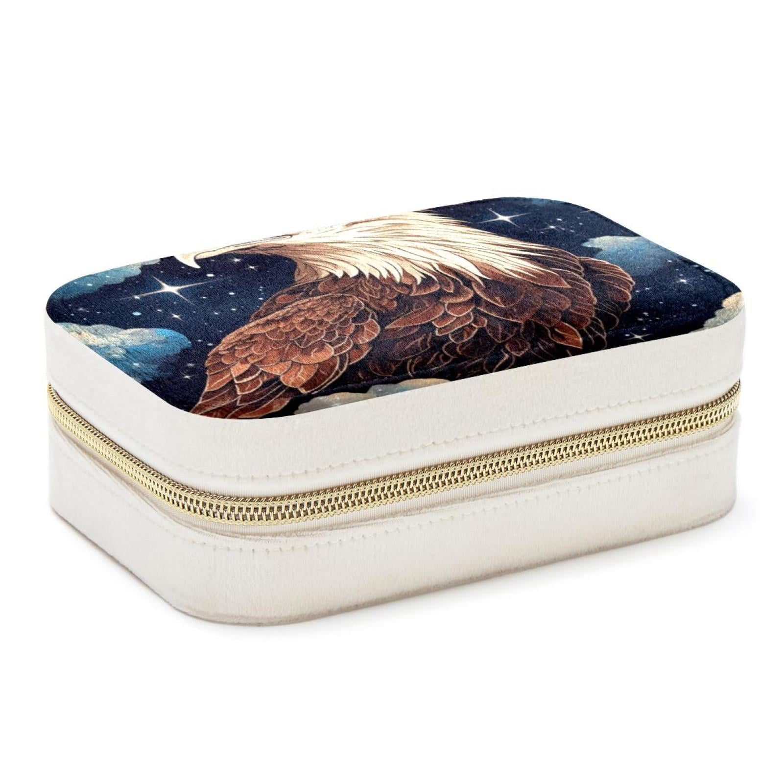 Starry Eagle Velvet Portable Jewelry Organizer Stand with Removable ...