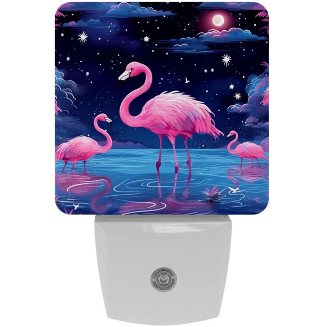Starry Flamingos Enhance Your Space with LED Square Night Lights ...