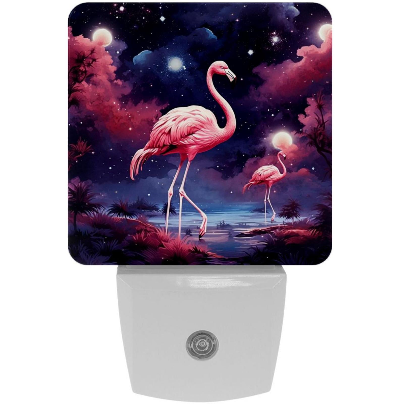 Starry Flamingos LED Square Night Lights- Energy Efficient and Stylish ...