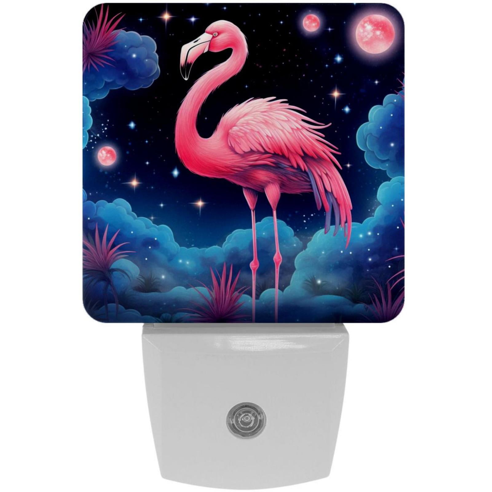 Starry Flamingos LED Square Night Lights- Energy Efficient and Stylish ...
