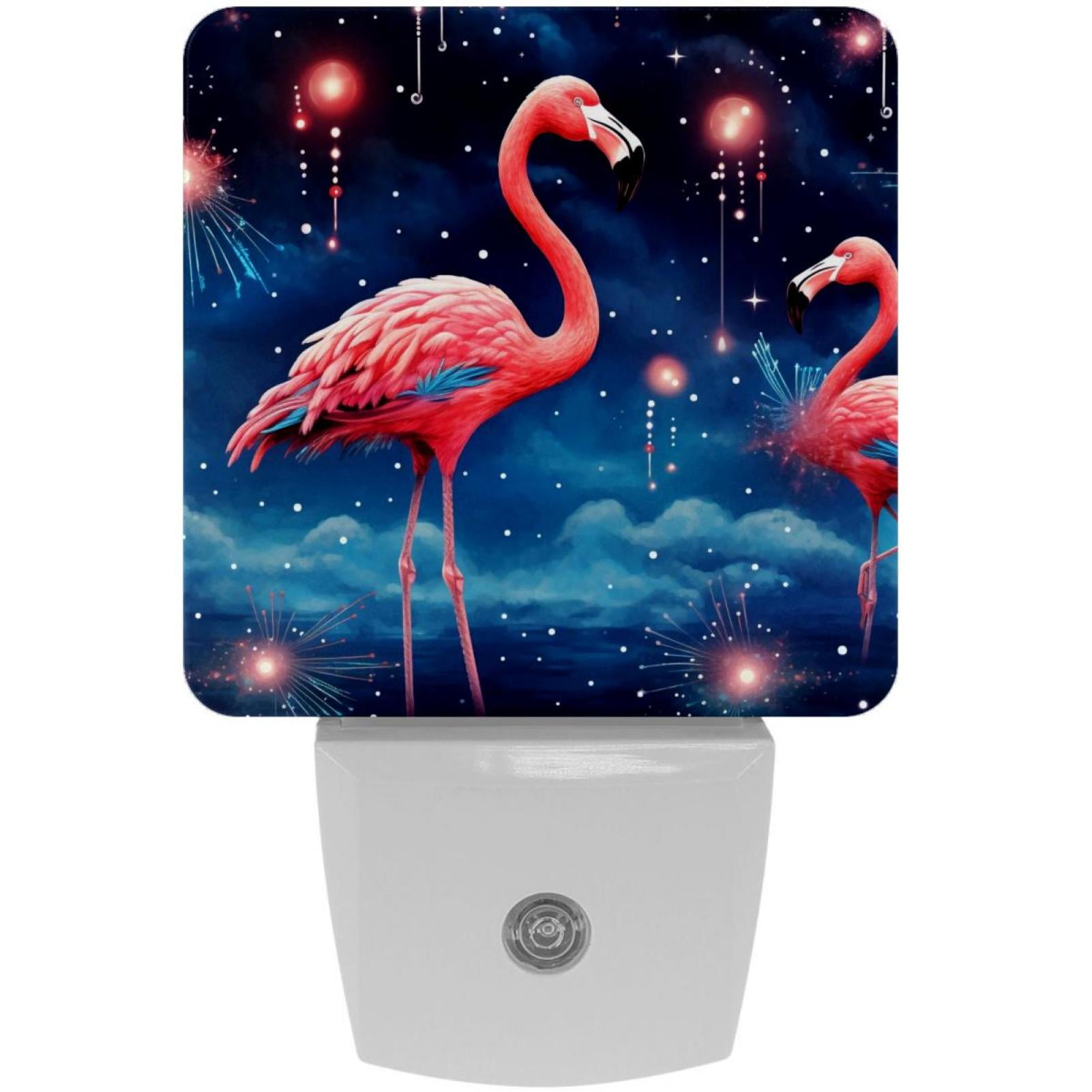 Starry Flamingos LED Square Night Lights - Portable and Stylish for ...