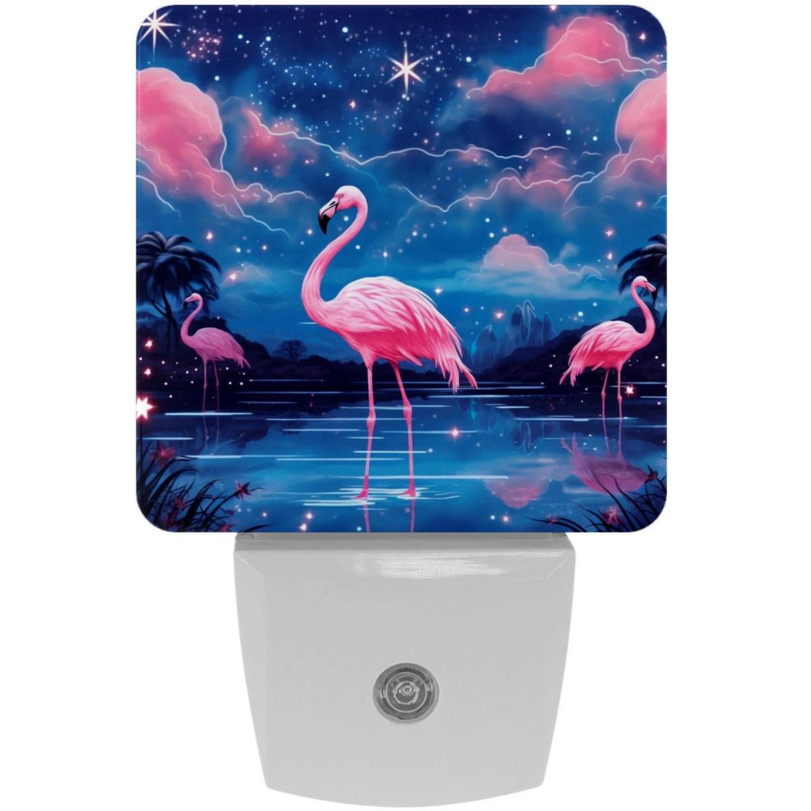 Starry Flamingos LED Square Night Lights - Small and Bright ...