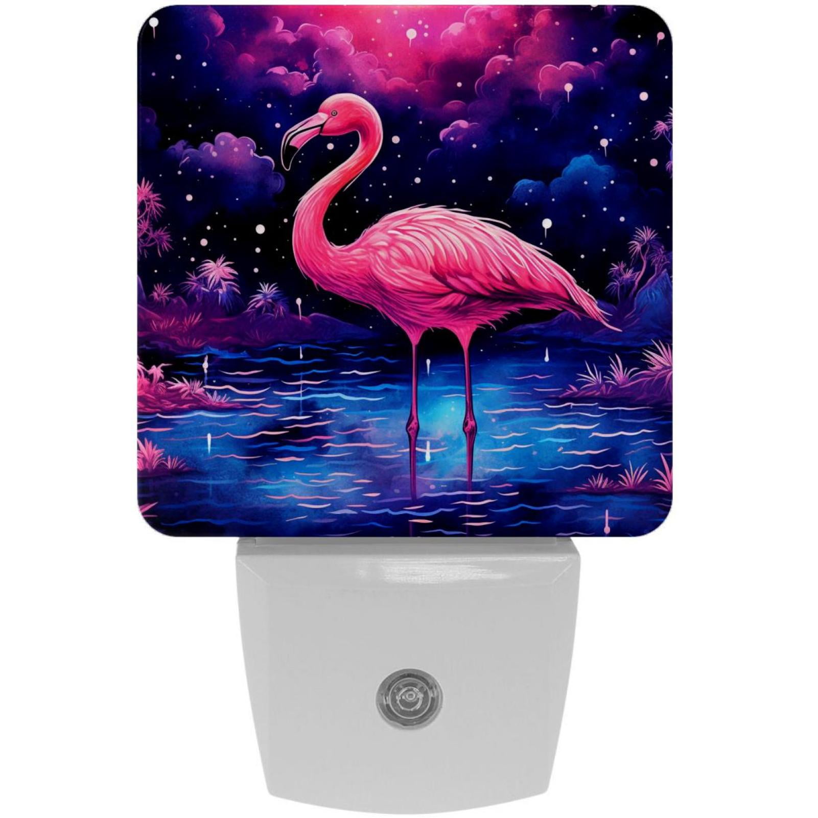 Starry Flamingos LED Square Night Lights - Small and Bright ...