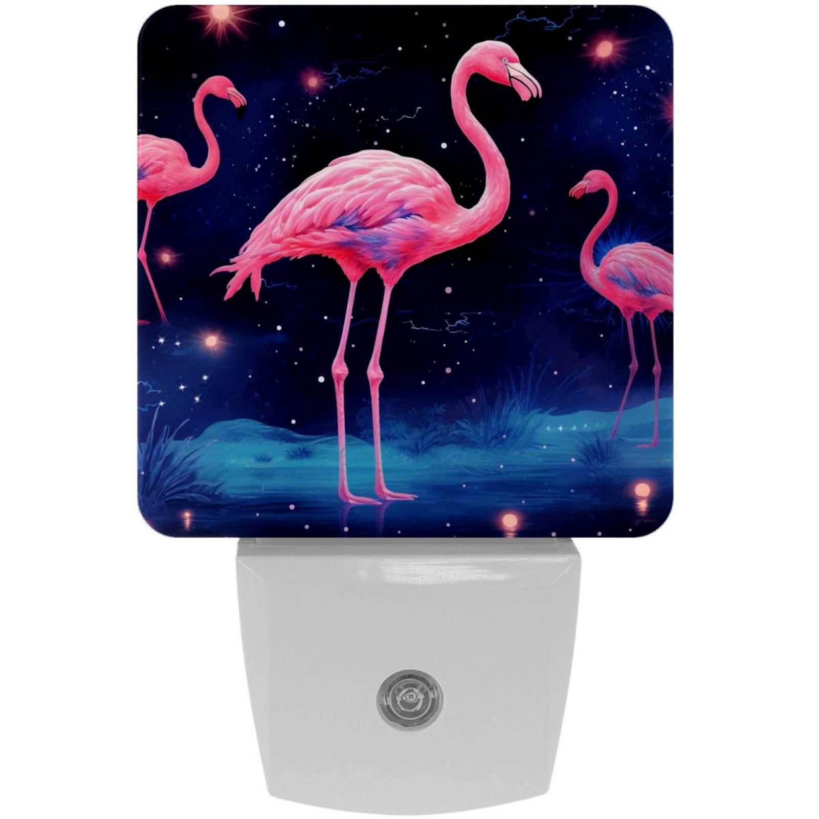 Starry Flamingos LED Square Night Lights - Stylish and Energy-Efficient ...