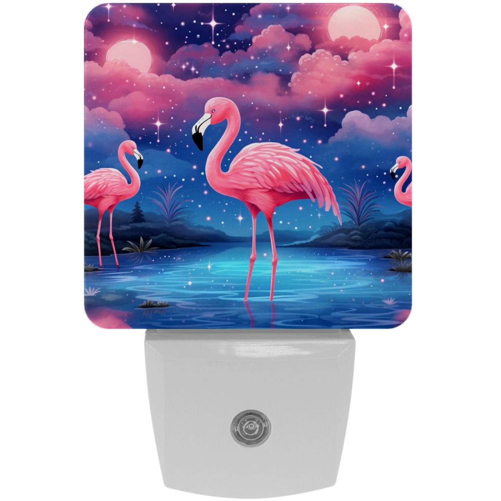 Starry Flamingos LED Square Night Lights - Stylish and Energy-Efficient ...