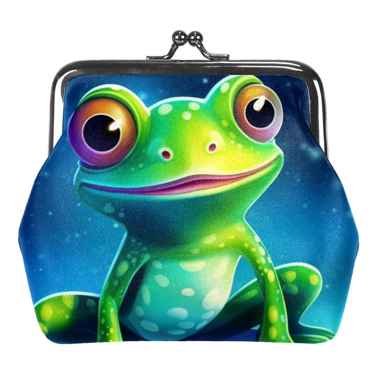 Starry Frog Coin Purse, Kiss Lock Coin Purse, Large Capacity Coin Pouch ...