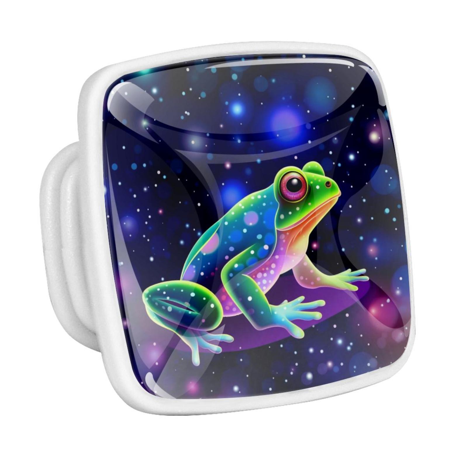 Starry Frog Fluorescent Drawer Pulls with Screws Square 4-Pack Glow ...