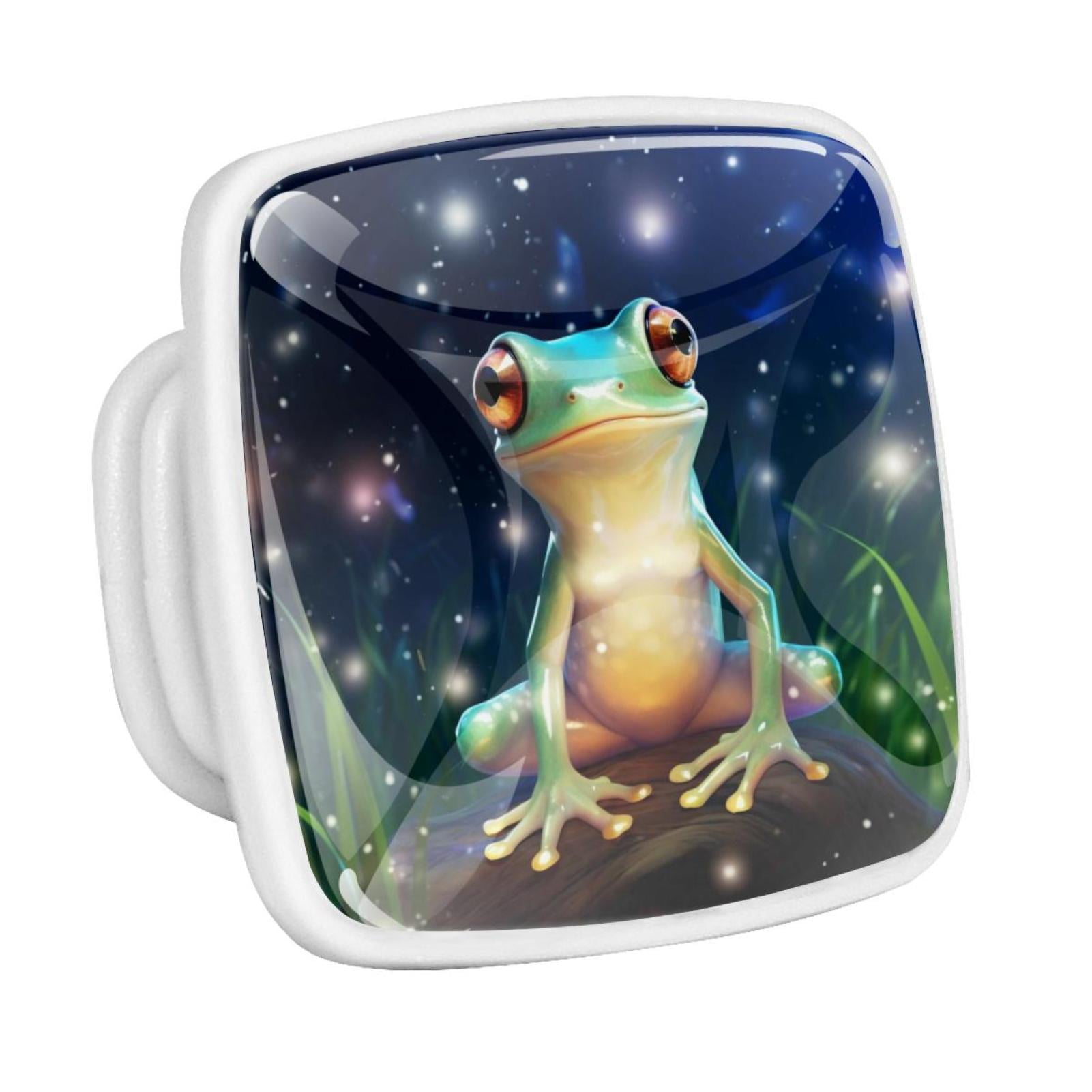 Starry Frog Fluorescent Drawer Pulls with Screws Square 4-Pack Glow ...