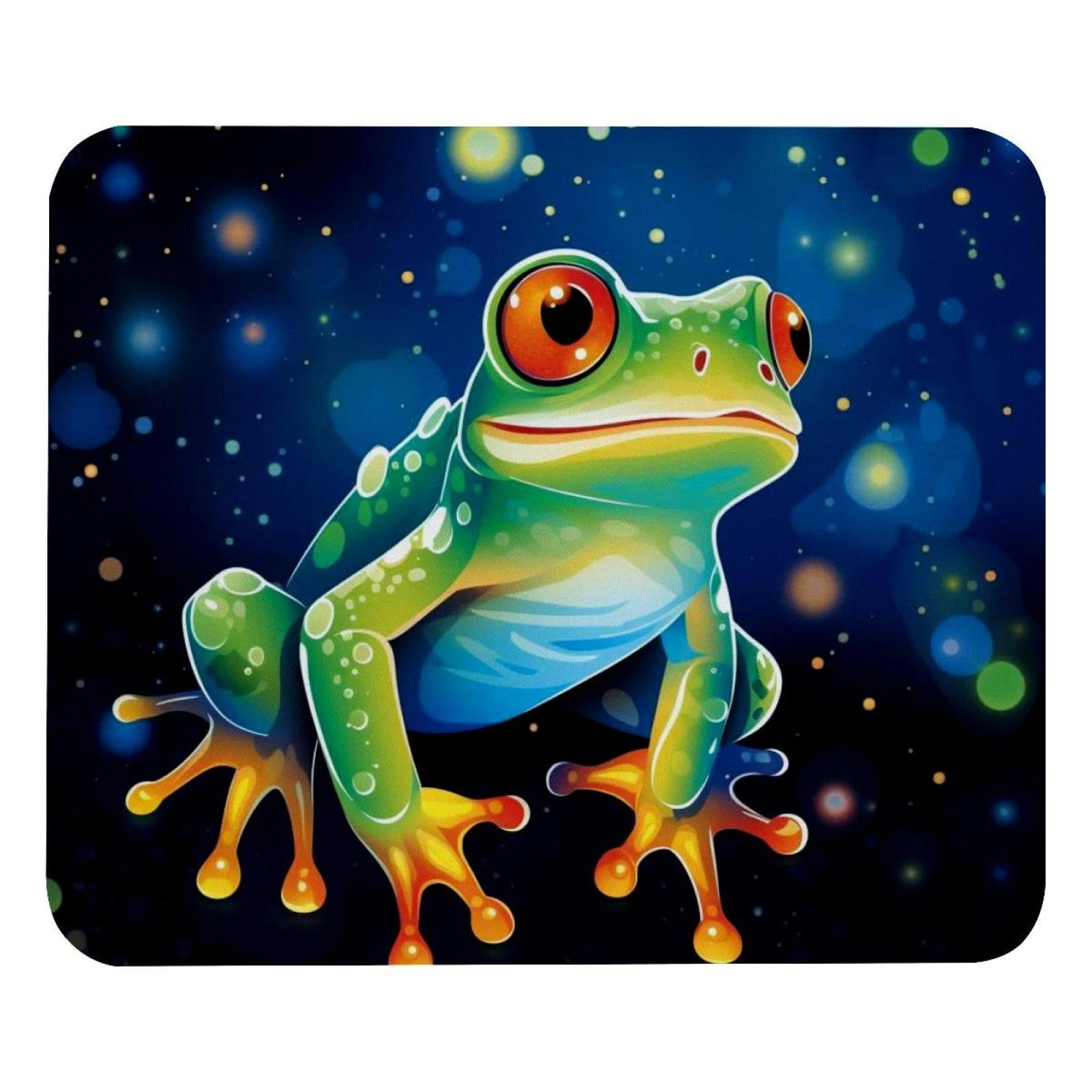 Starry Frog Mouse Pad, Personality Design Rubber Base for Office Decor ...